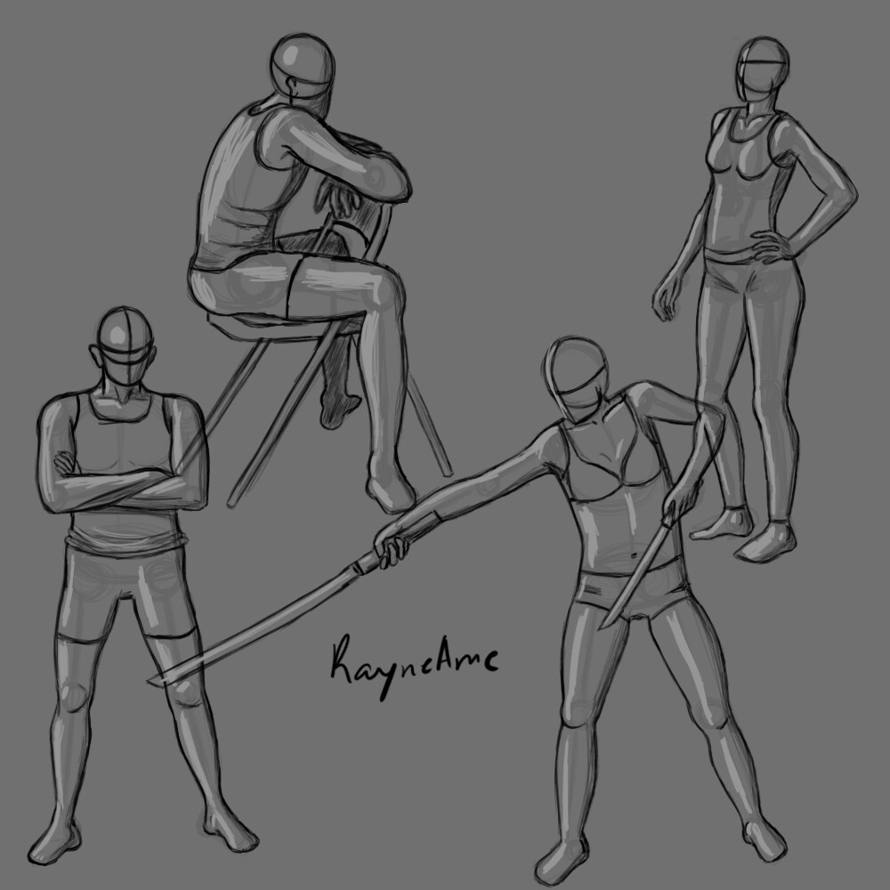 Rayne Ame - Figure Drawing Practice