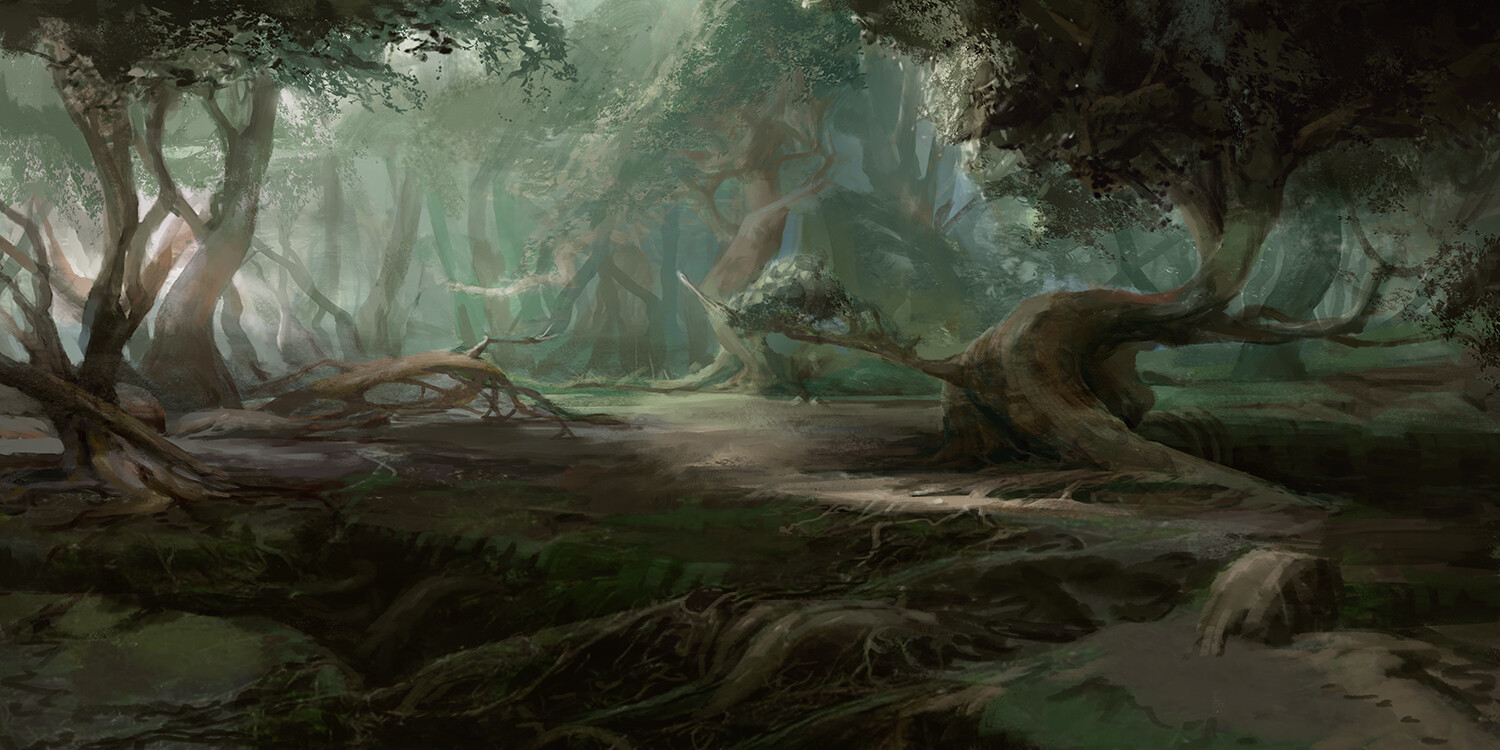 ArtStation - 2 forestwork