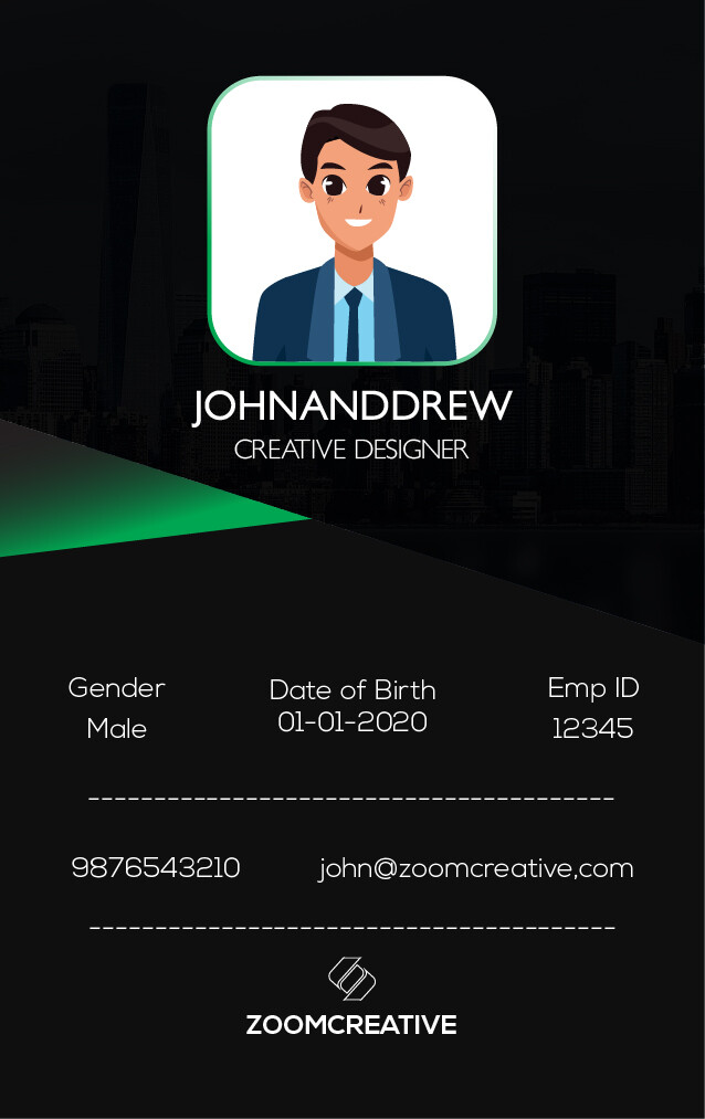 ArtStation - ID Card Design ( illustrator)