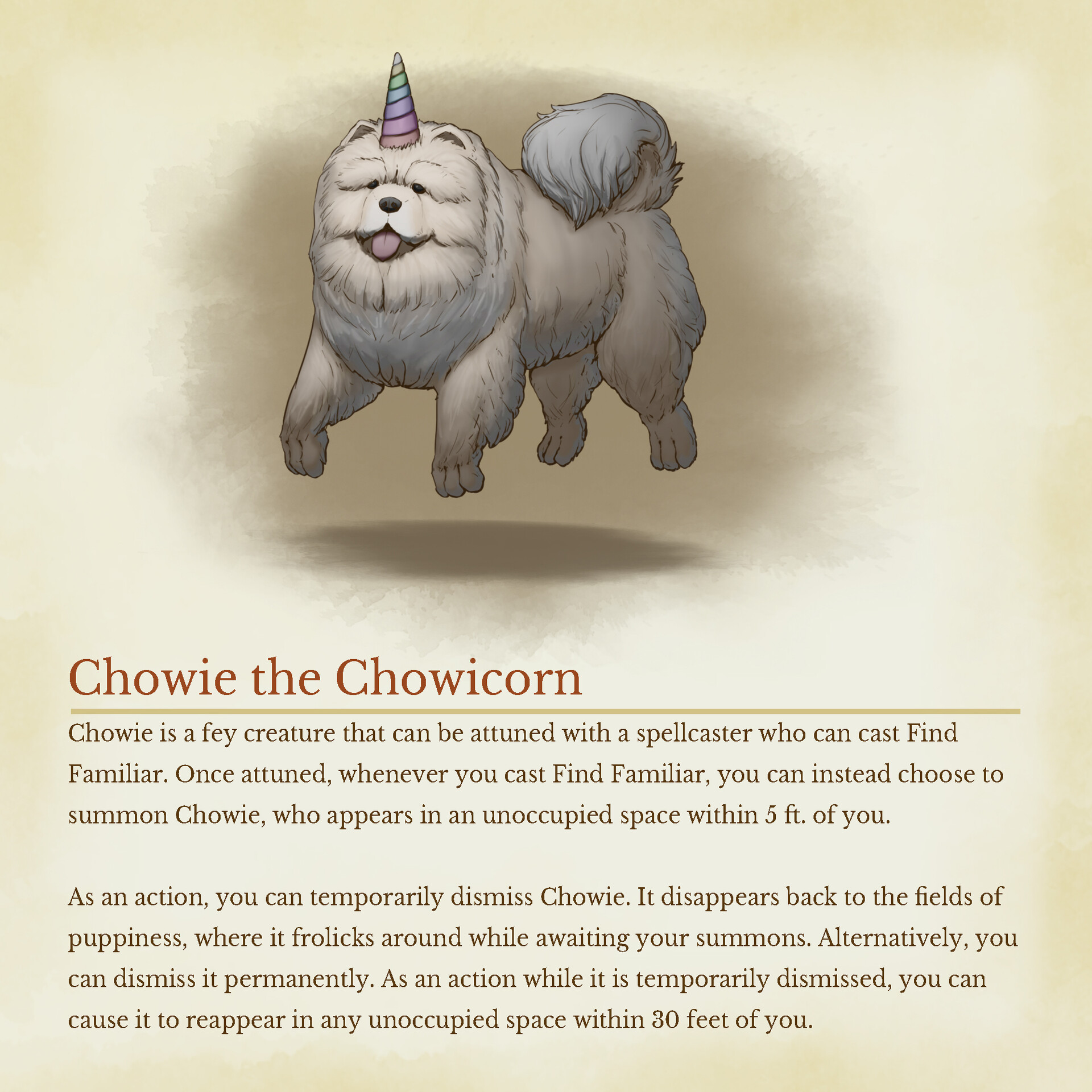 ArtStation - Chowie the Chowicorn