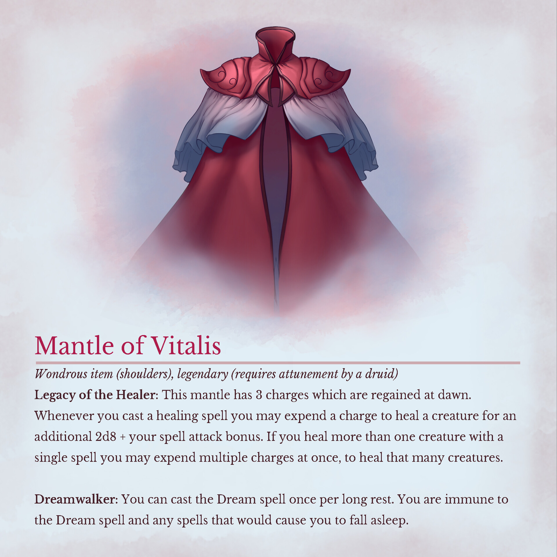 ArtStation - Mantle of Vitalis