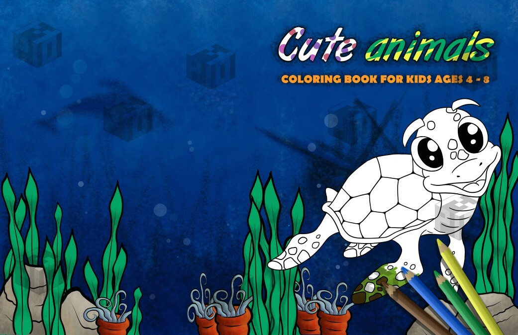 ArtStation - Cute animals coloring book Cover
