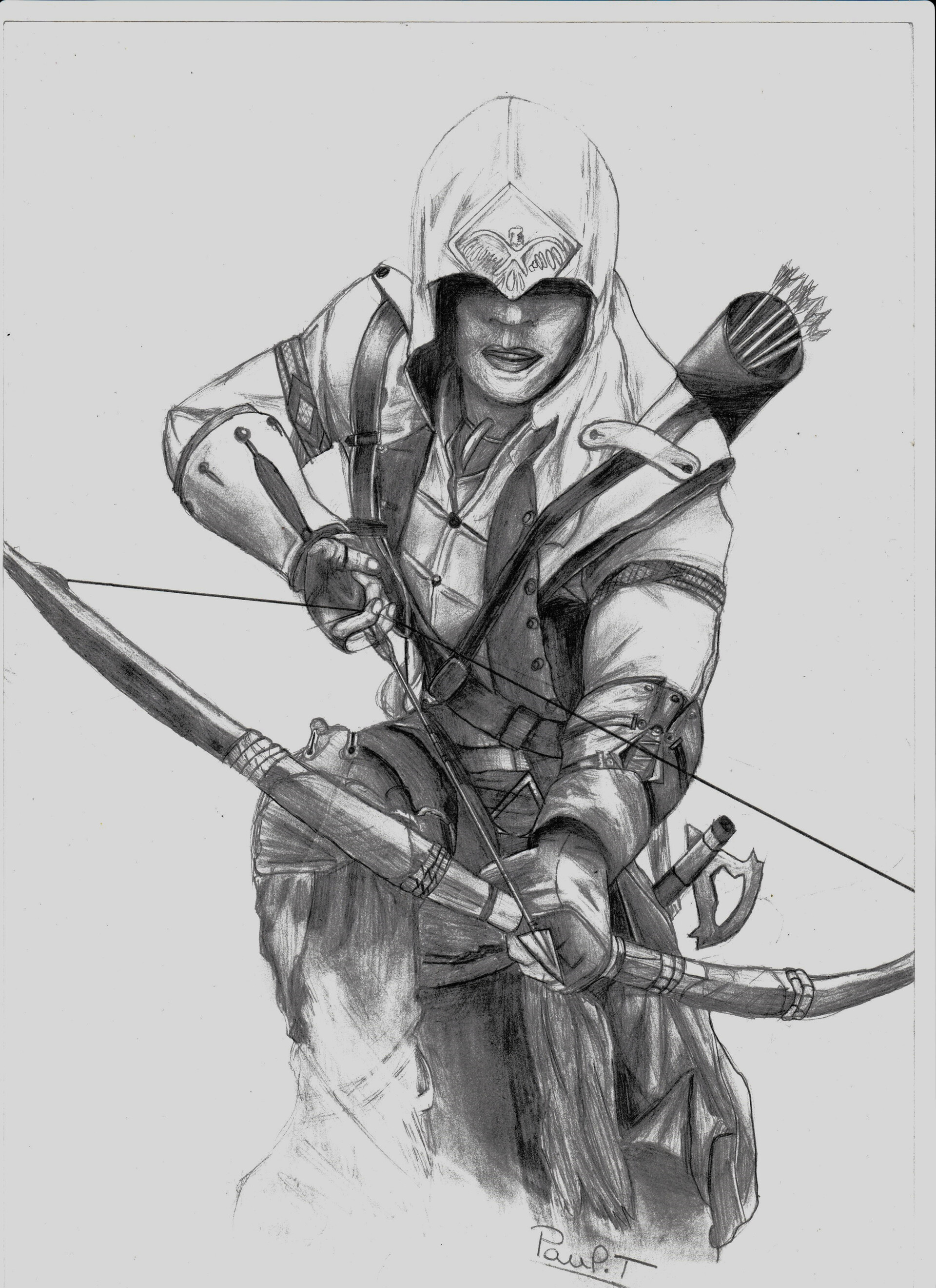 how to draw gun assassins creed 3