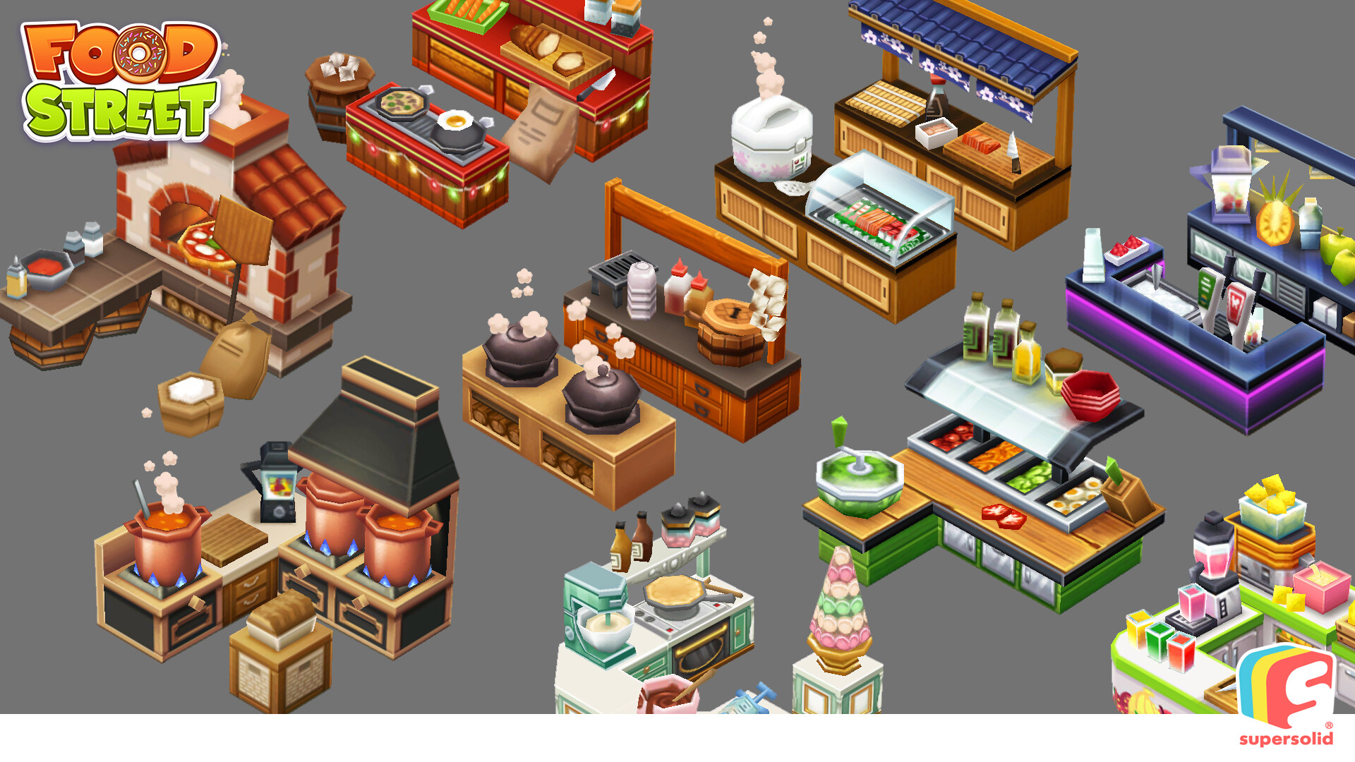 ArtStation - Food Street: Stove Designs