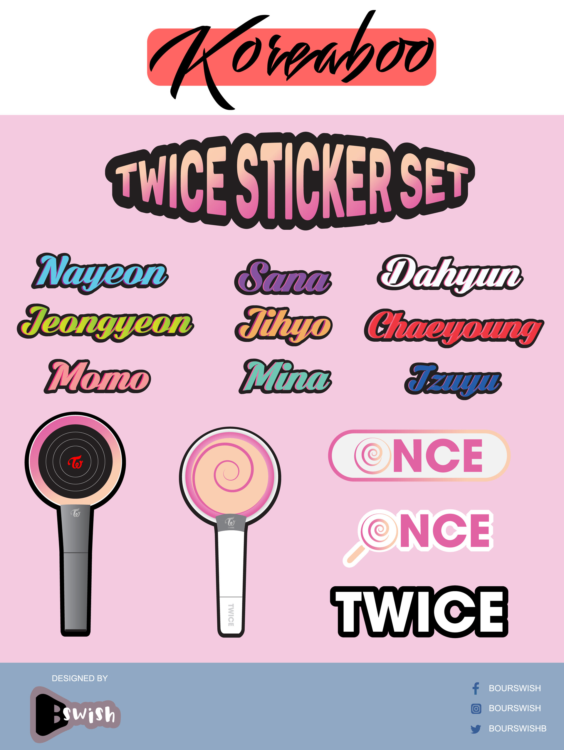ArtStation - [TWICE STICKER SET]