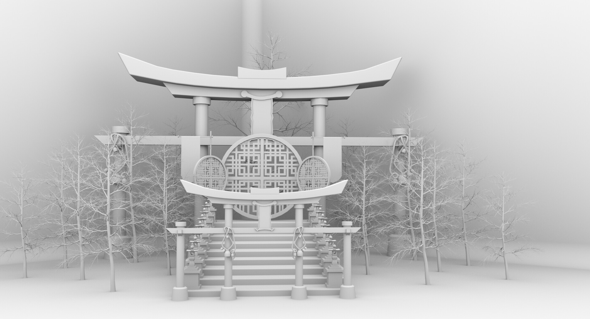 ArtStation - Buddhist Monk Monastery