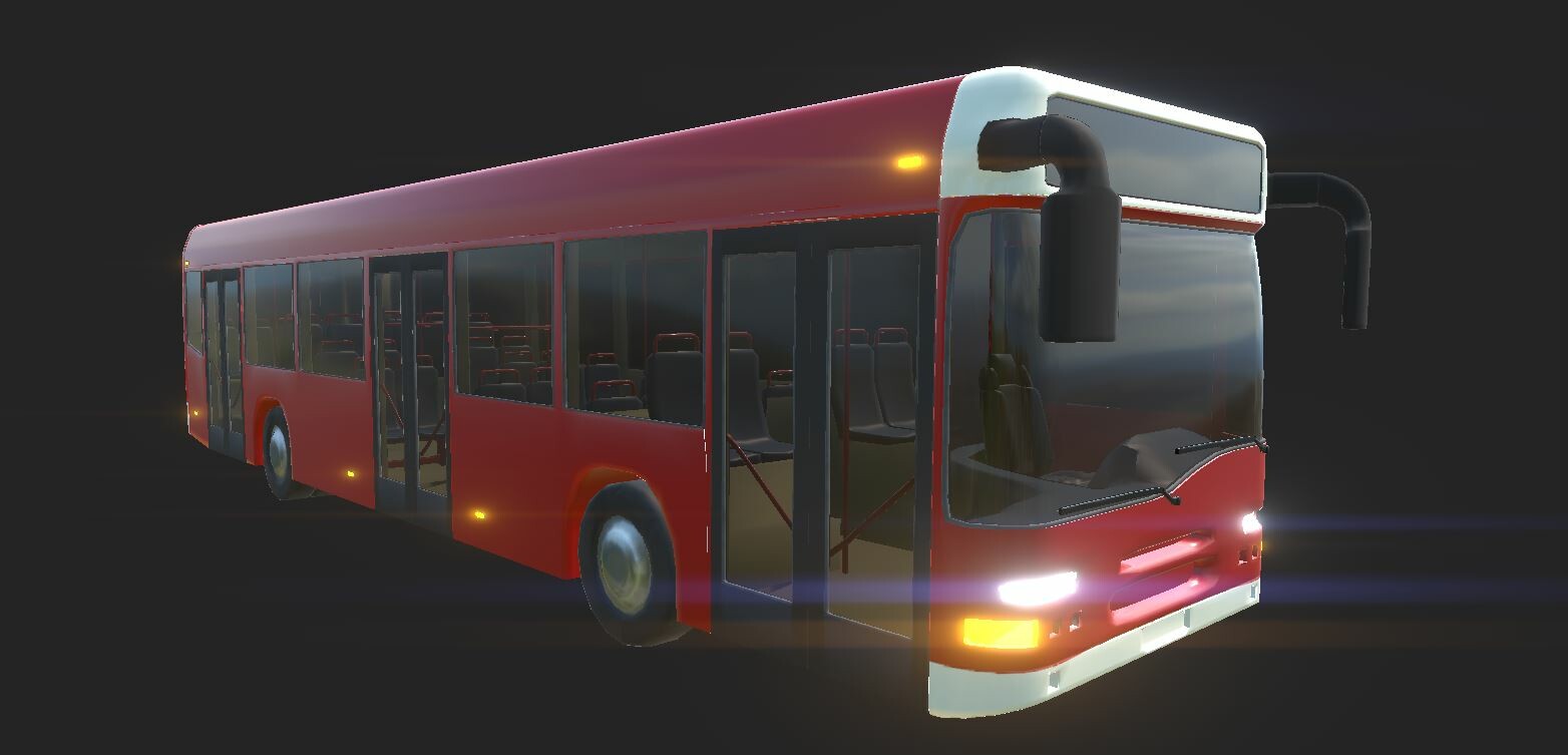 ArtStation - City Bus Low-Poly Model