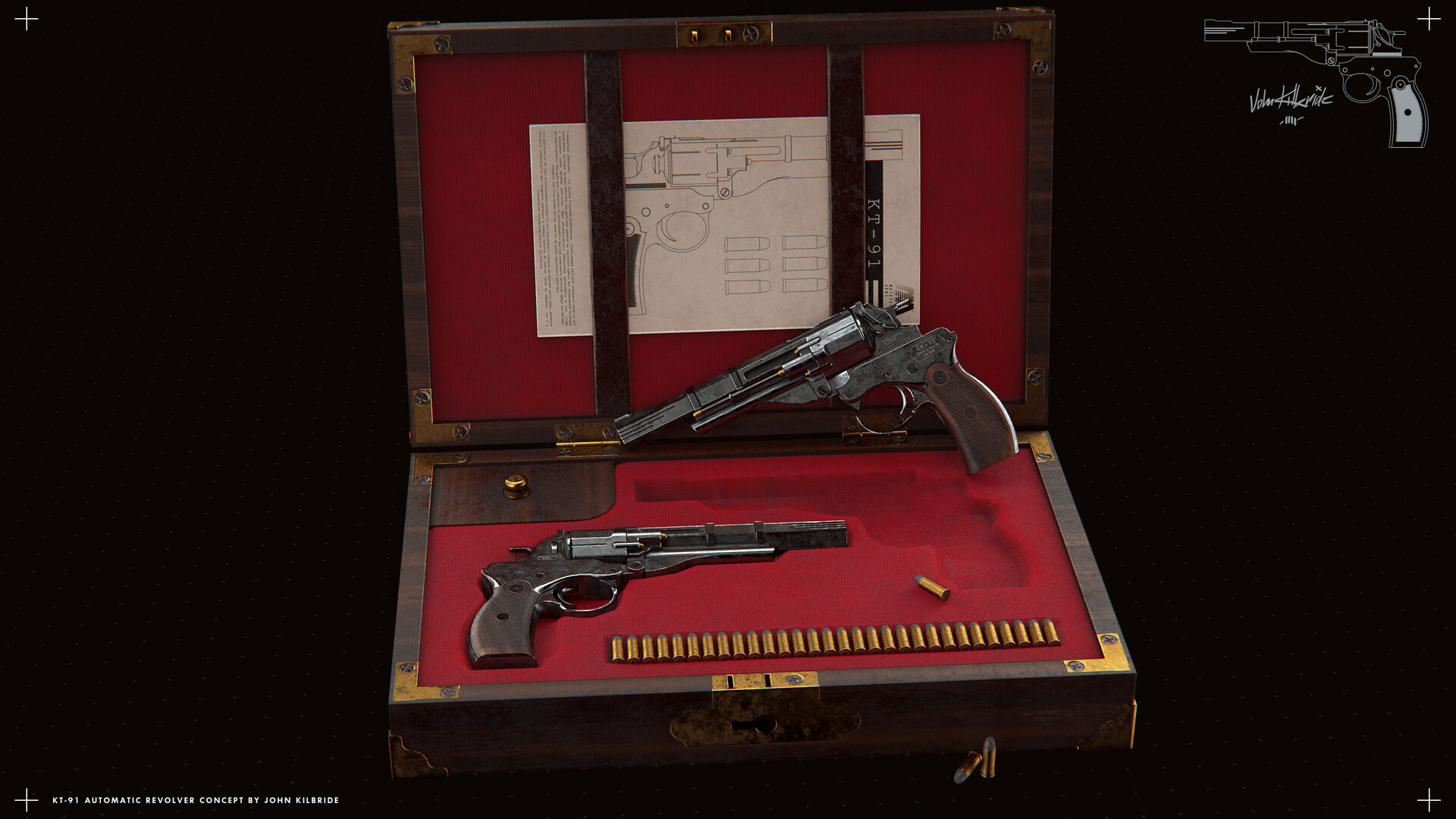 Jean Douglas - KT-91 - Semi-Automatic Revolver Concept