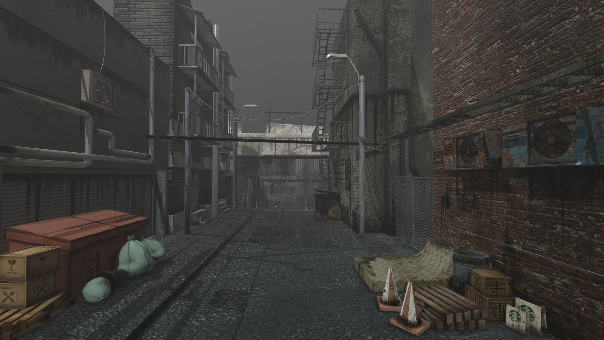 ArtStation - Alley zombie