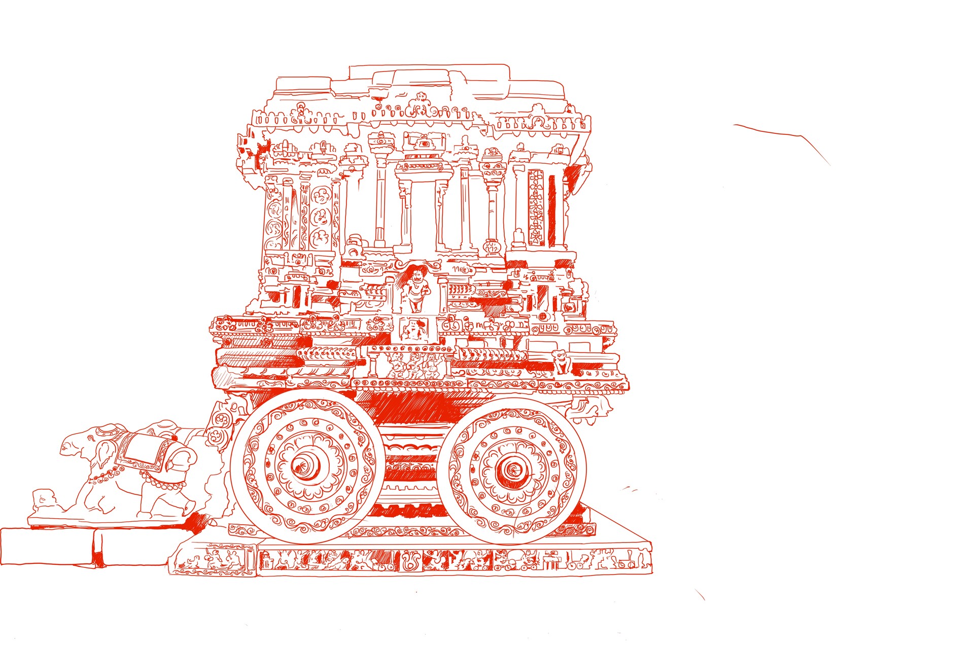 ArtStation - Hampi chariot