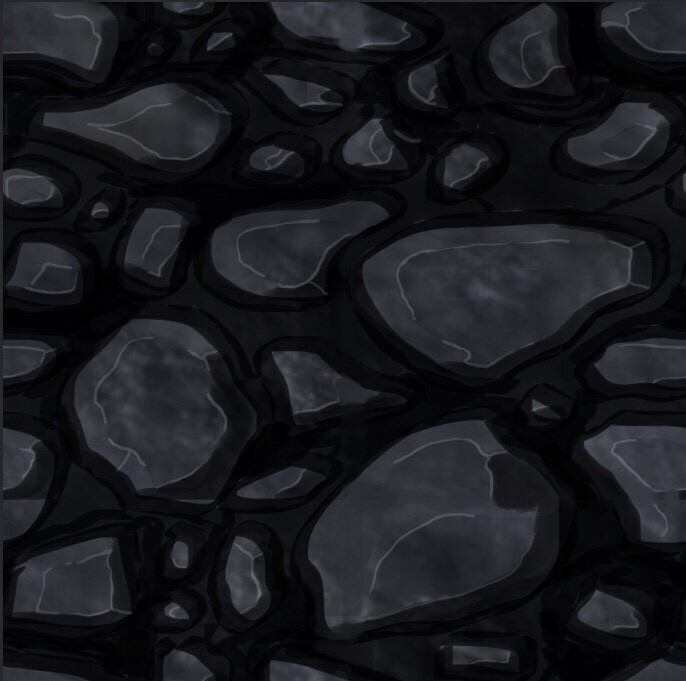 ArtStation - Hand painted stone tiling texture