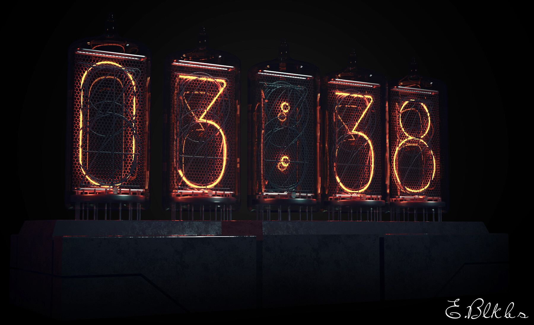 ArtStation - nixie clock