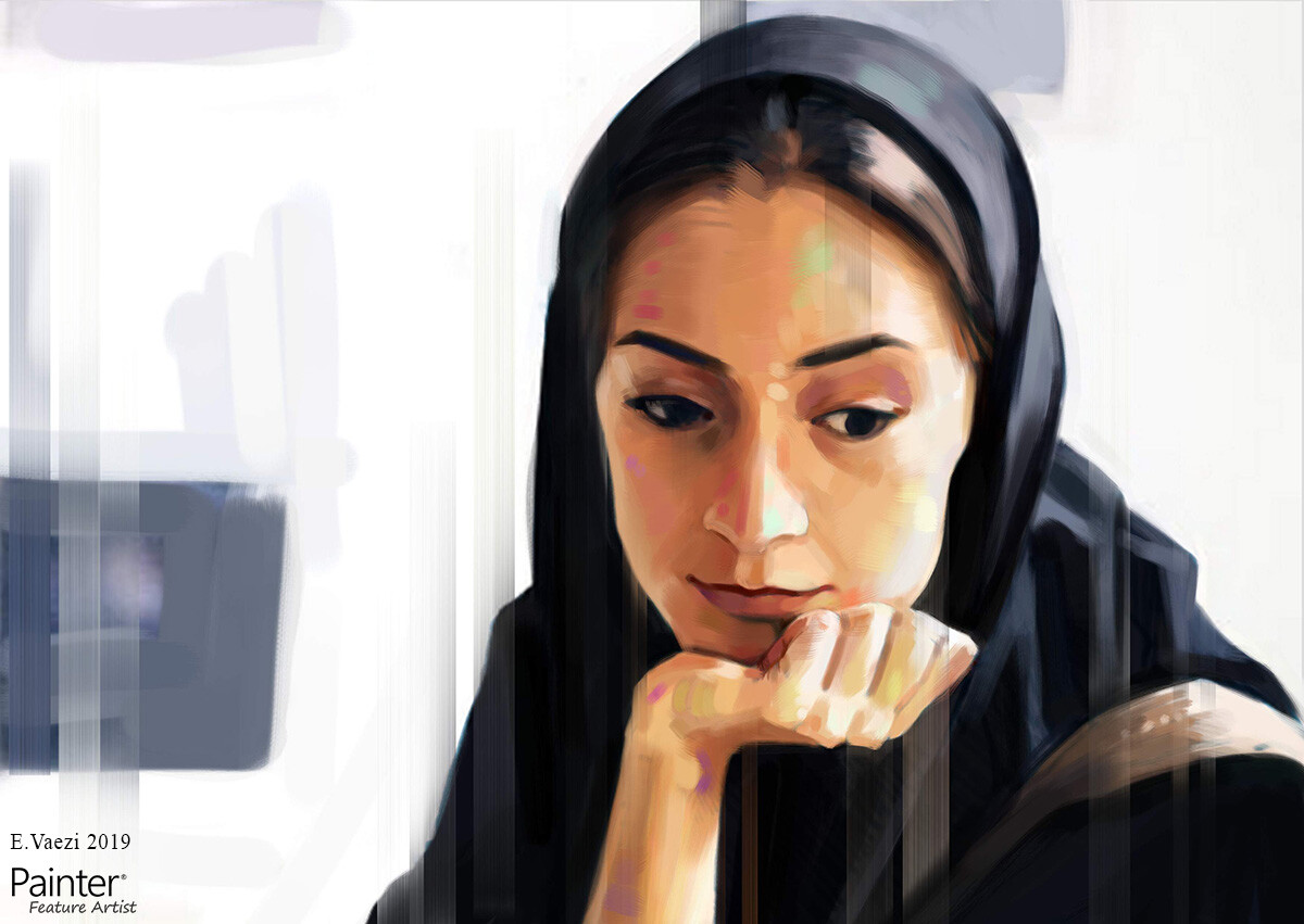 ArtStation - speed paint maryam palizban actor