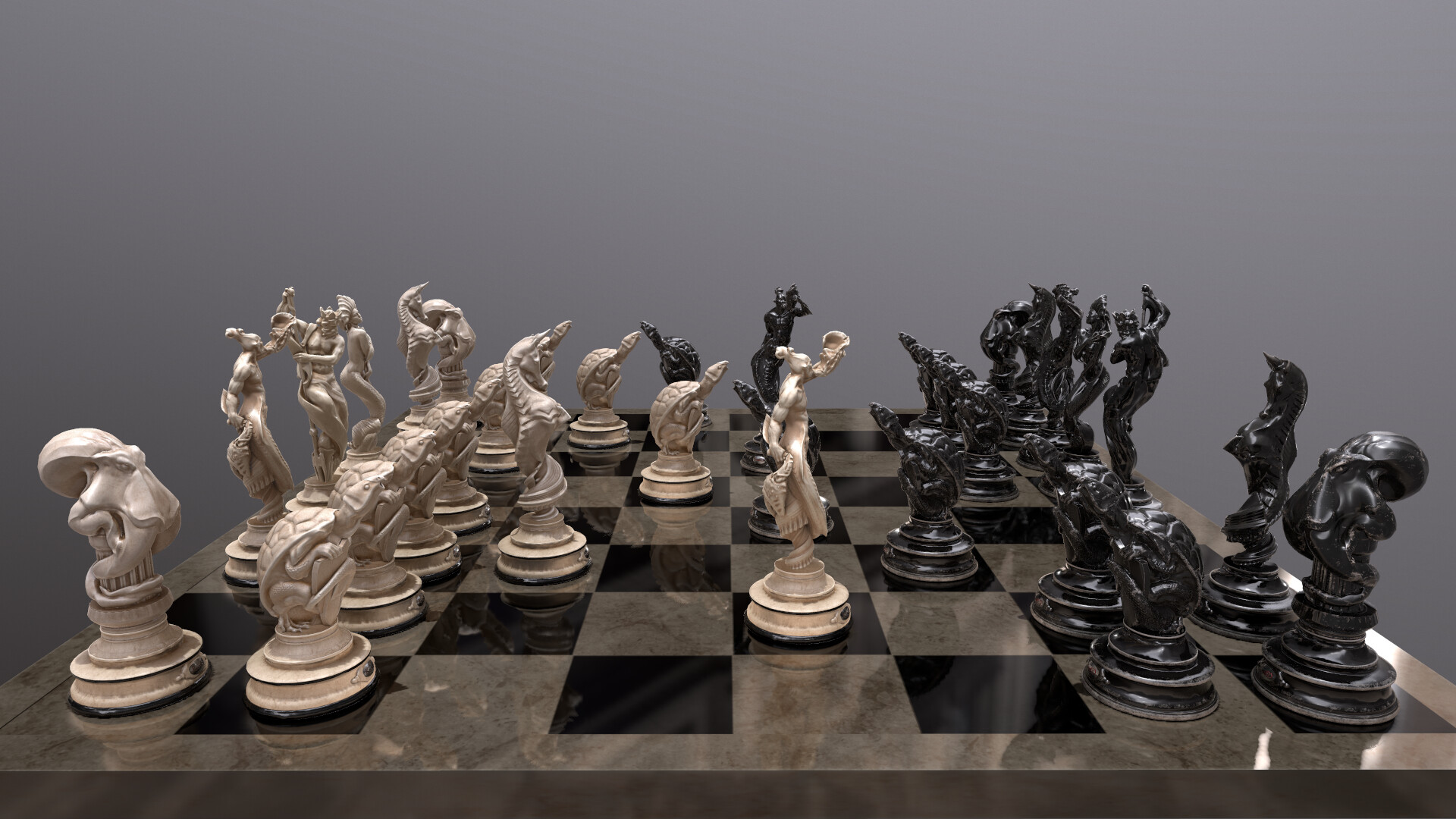 Ed Kondratiuk - Sea Chess Set