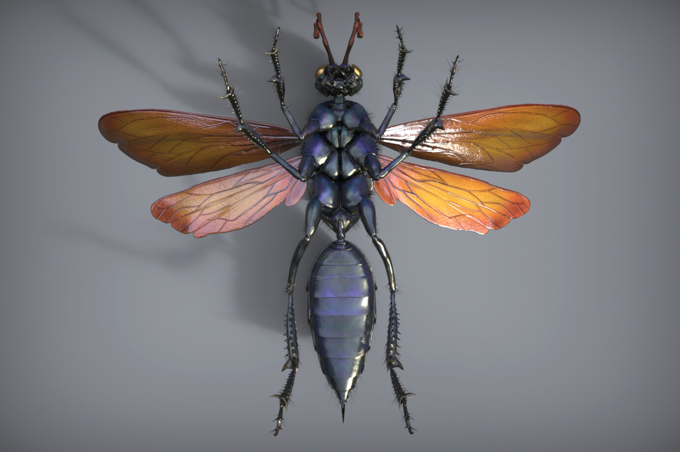 ArtStation - Tarantula Wasp