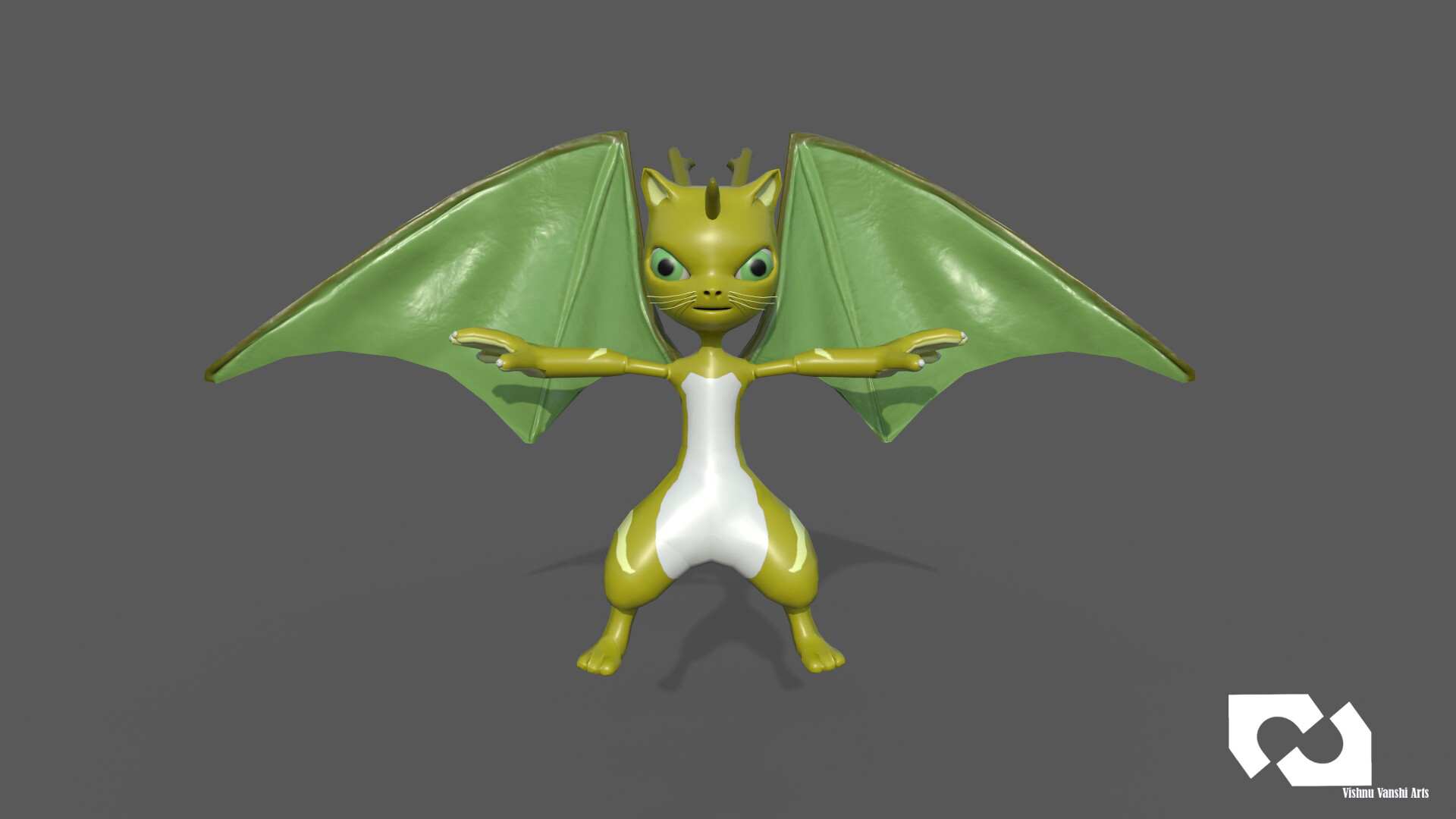 ArtStation - Flying Dragon cat