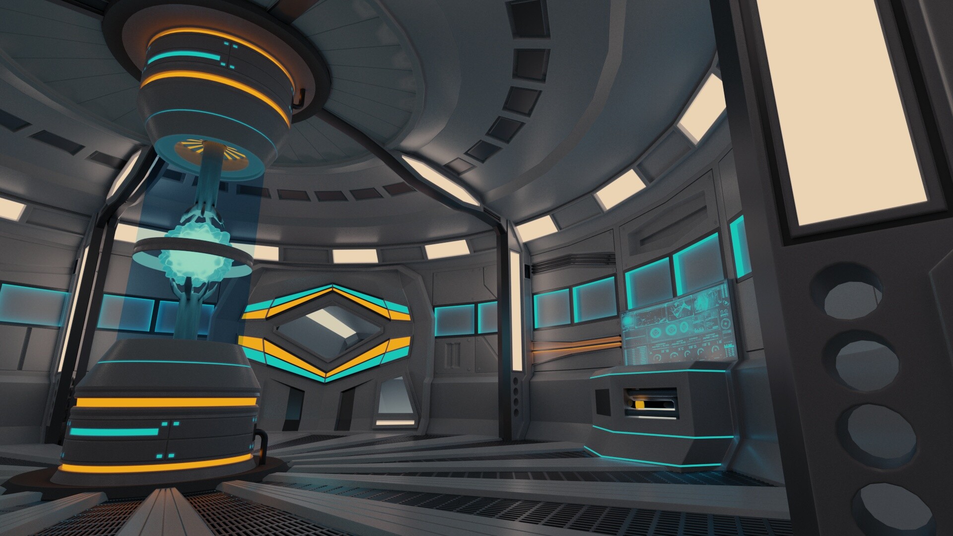 ArtStation - Sci-fi generator room