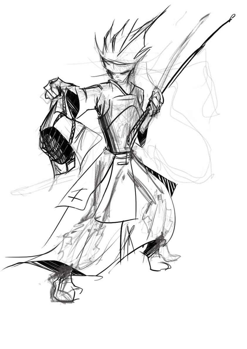 Kendo Drawing Kendo Art | Art Of Silvia Romeral
