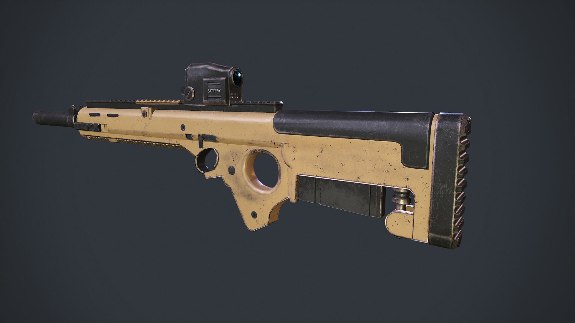 ArtStation - Low Poly Rifle