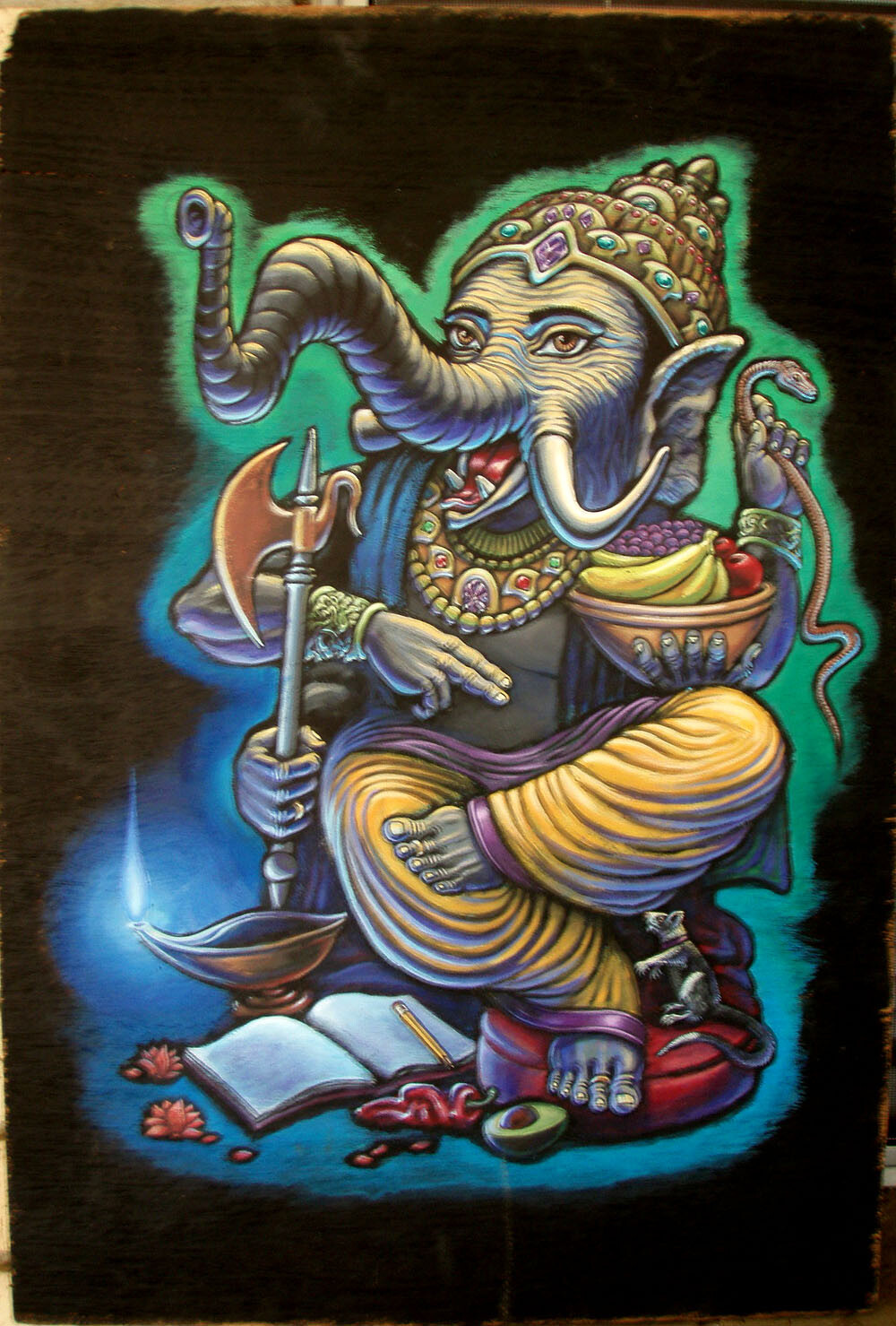 David Russ - Various paintings/murals.