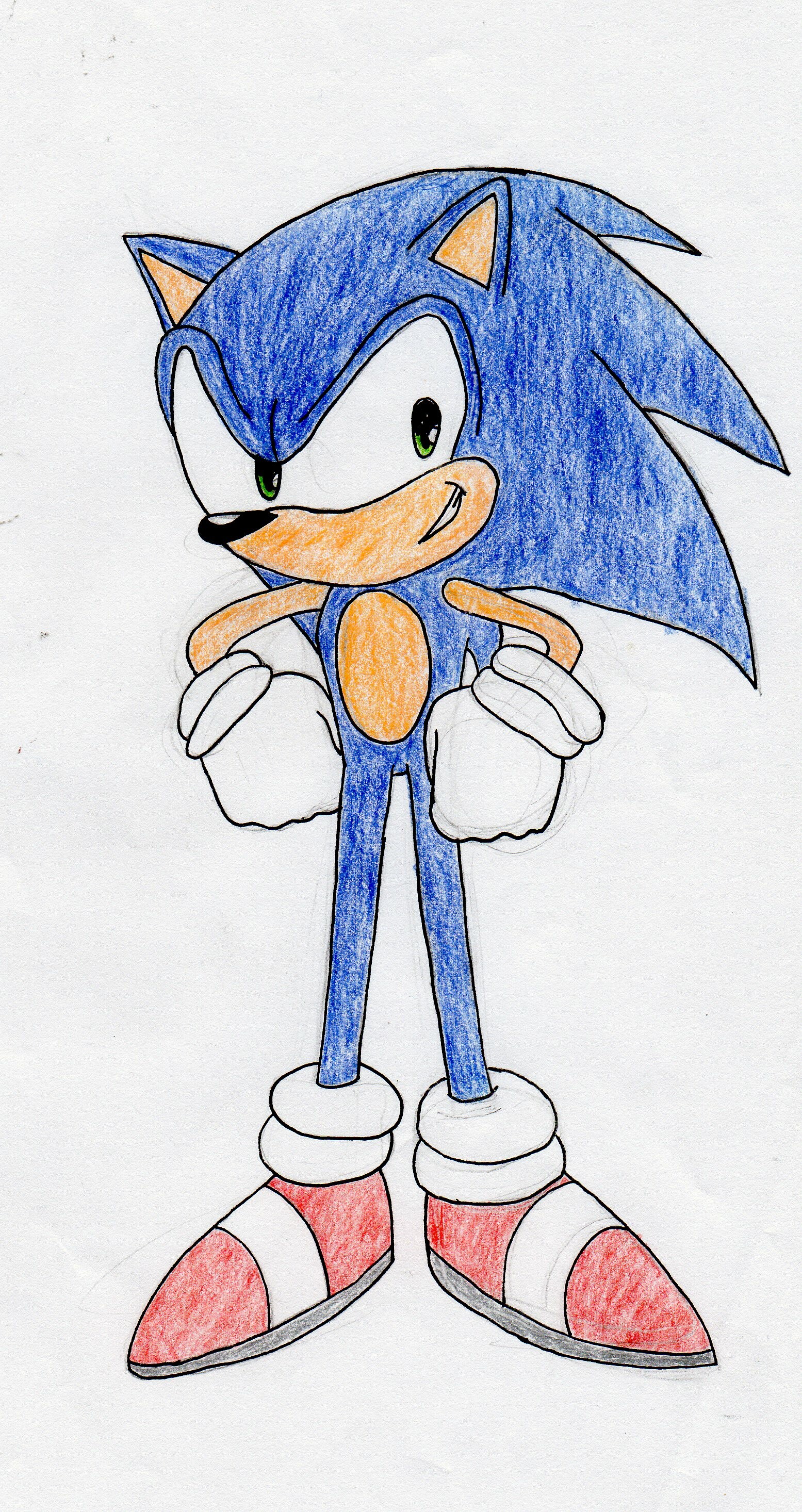 how to draw sonic hard