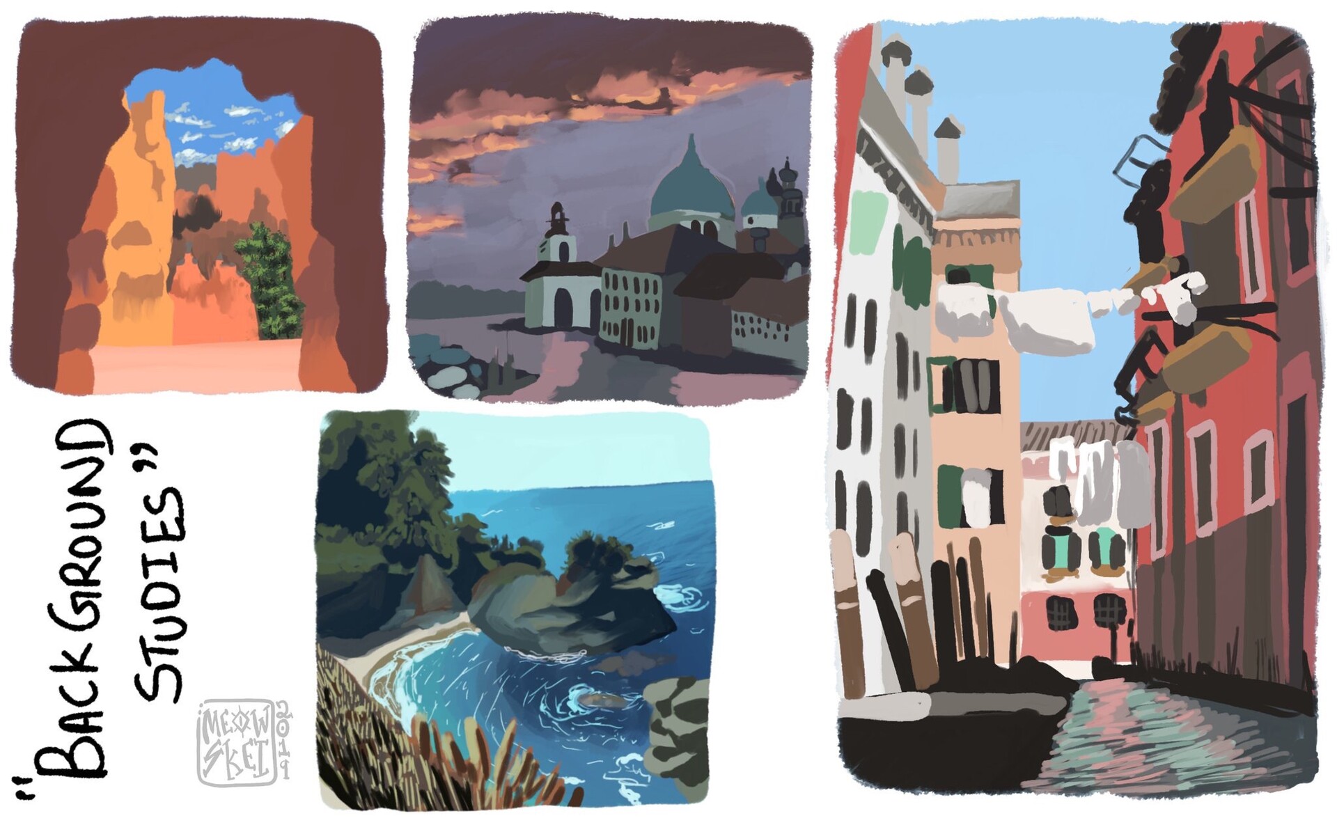 ArtStation - Background Studies