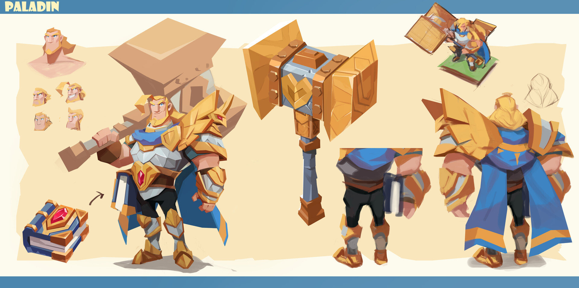 Paladin, CHEN LONGFEI : Paladin in brave conquest 2d design comes from ...