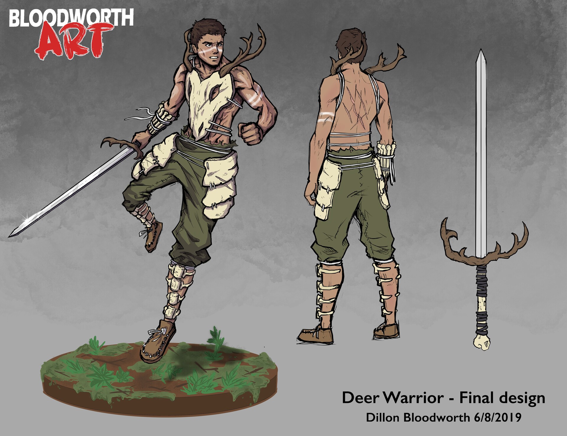 ArtStation - Deer Warrior