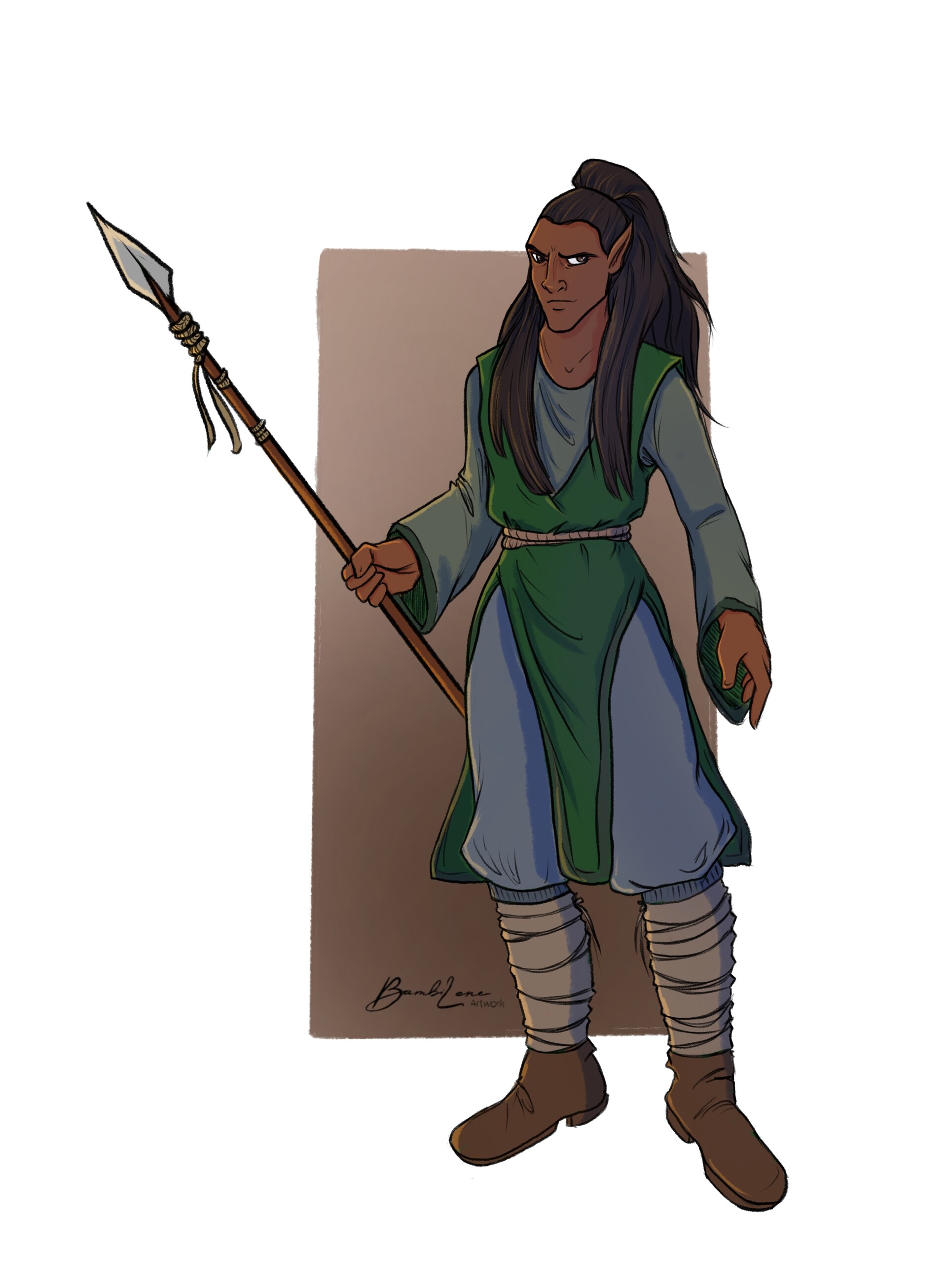 ArtStation - D&D Monk Elf