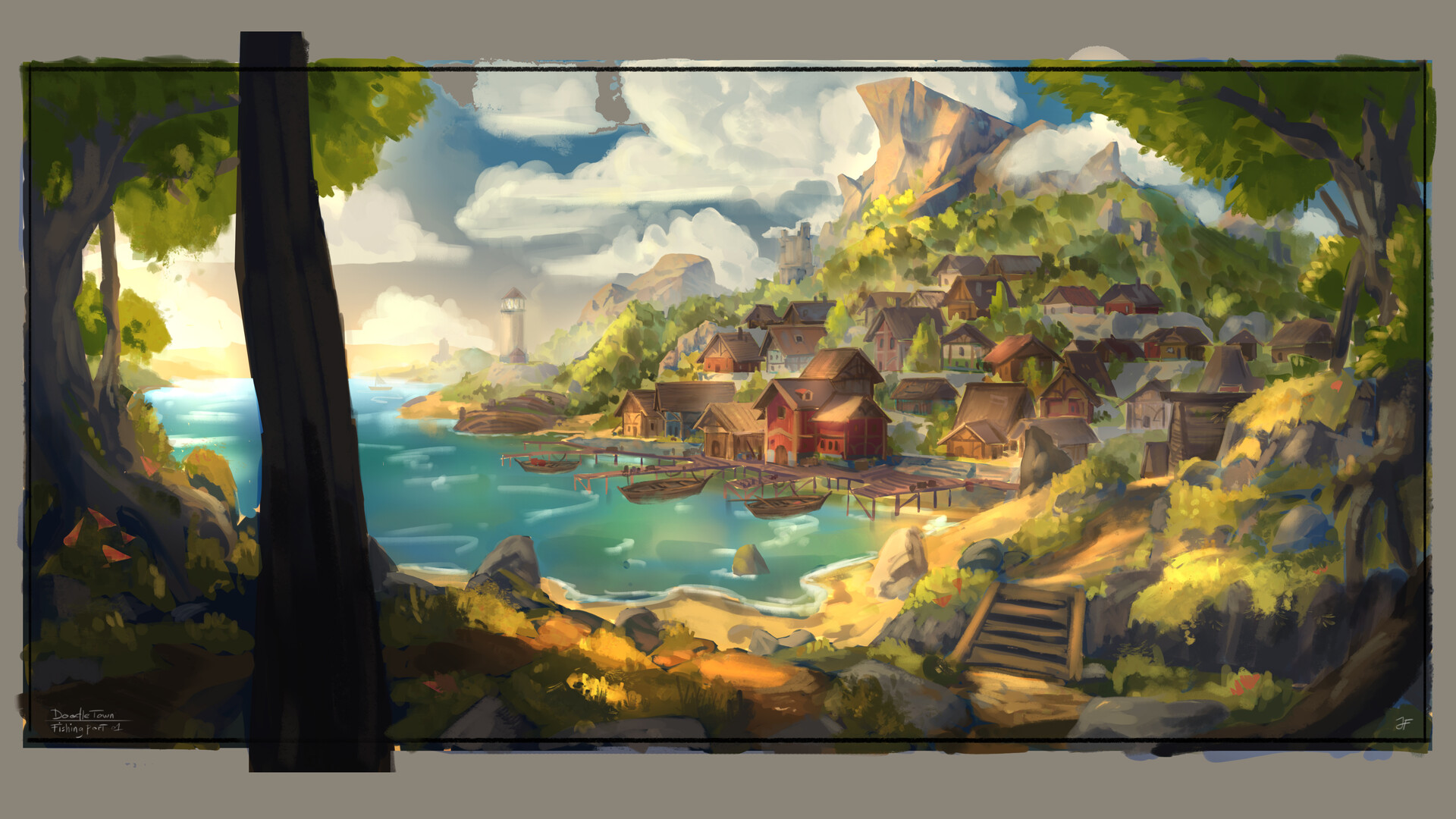 ArtStation - Doodle Town 01