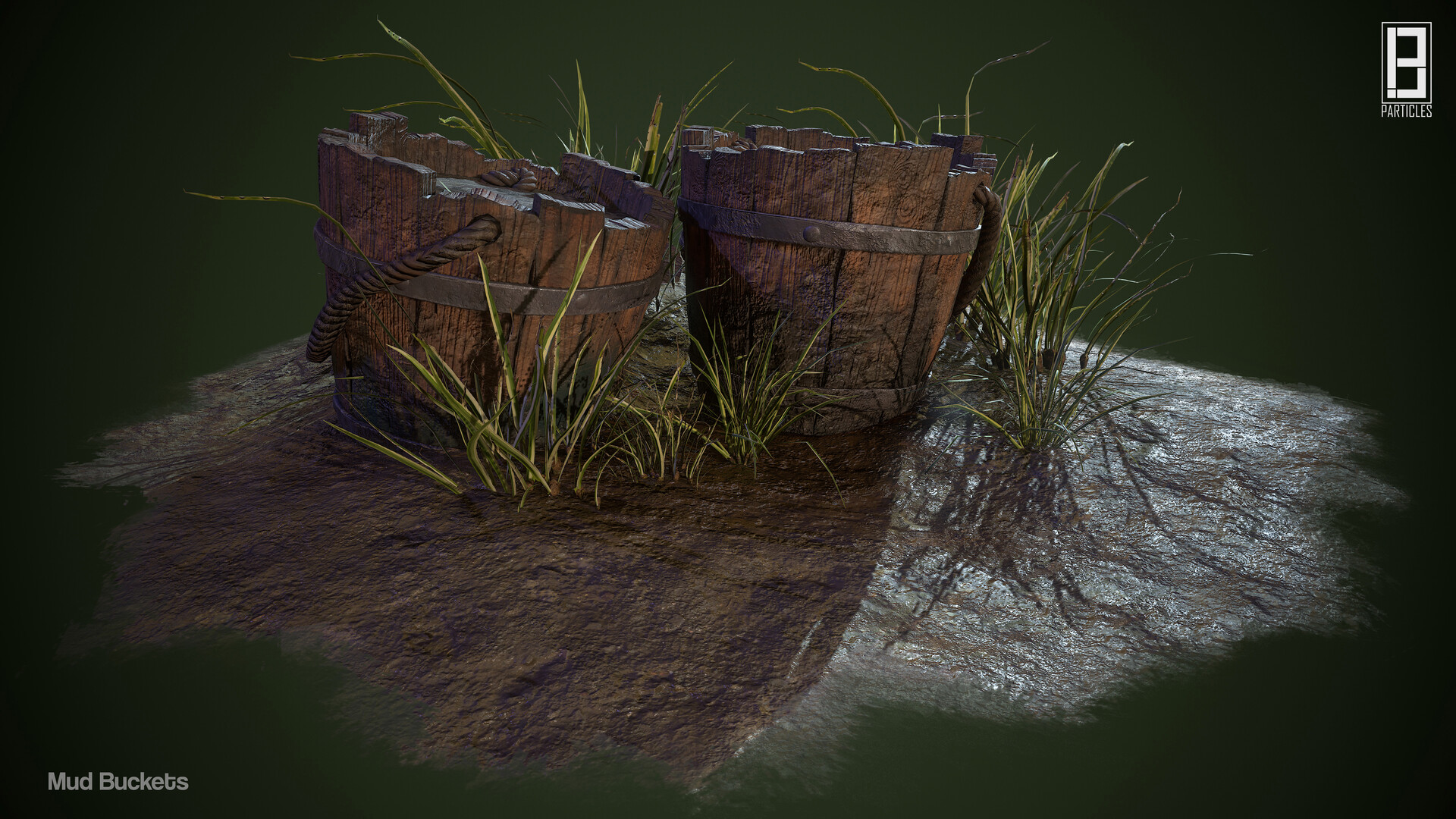 13 Particles Studio - Mud Buckets Texturing