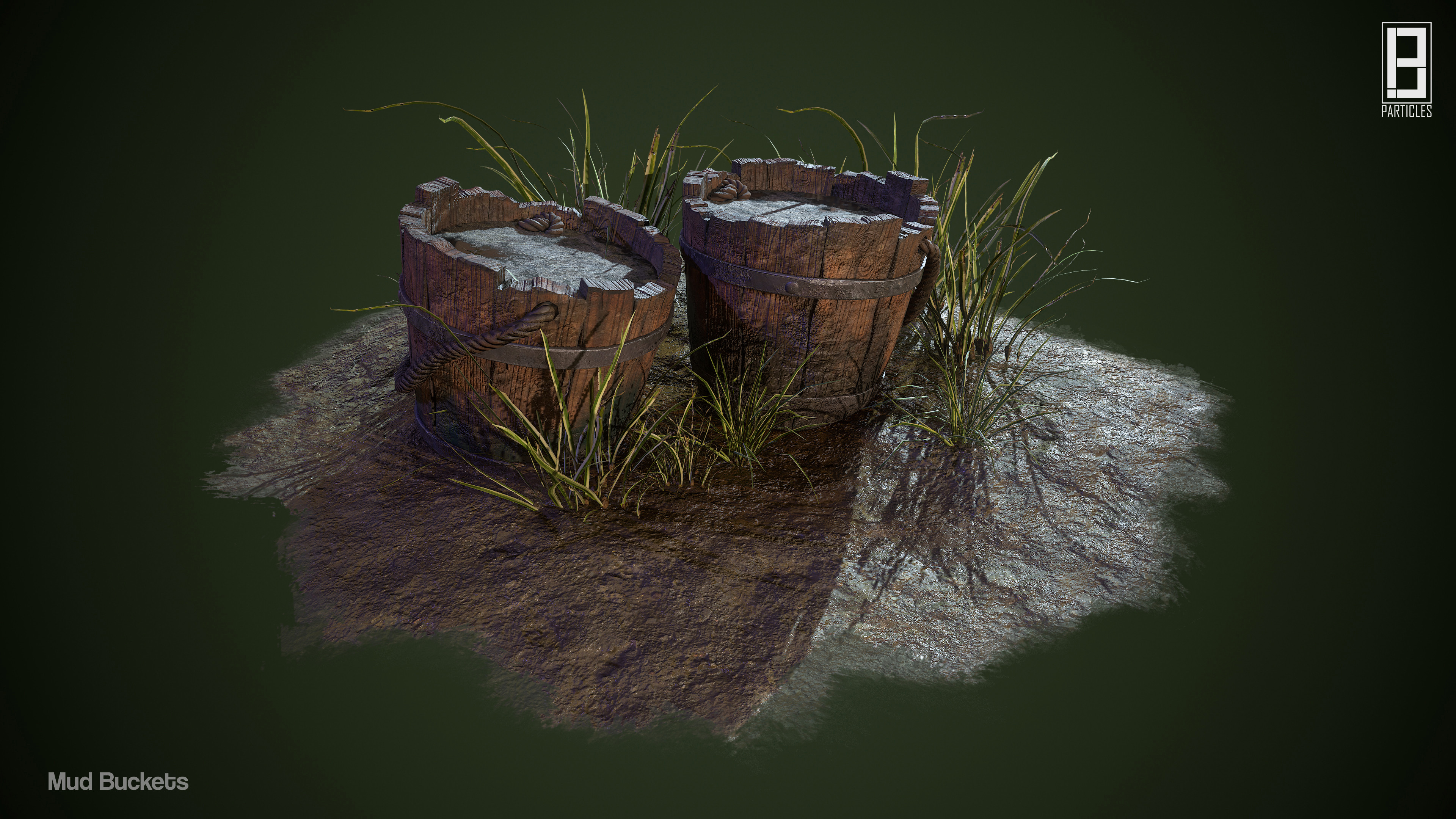 13 Particles Studio - Mud Buckets Texturing