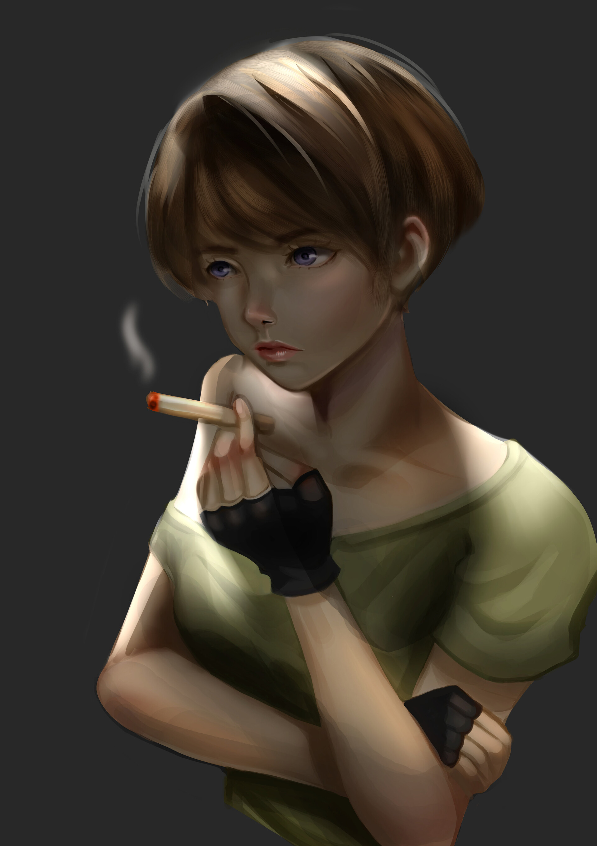 ArtStation - Smoking Thoughts