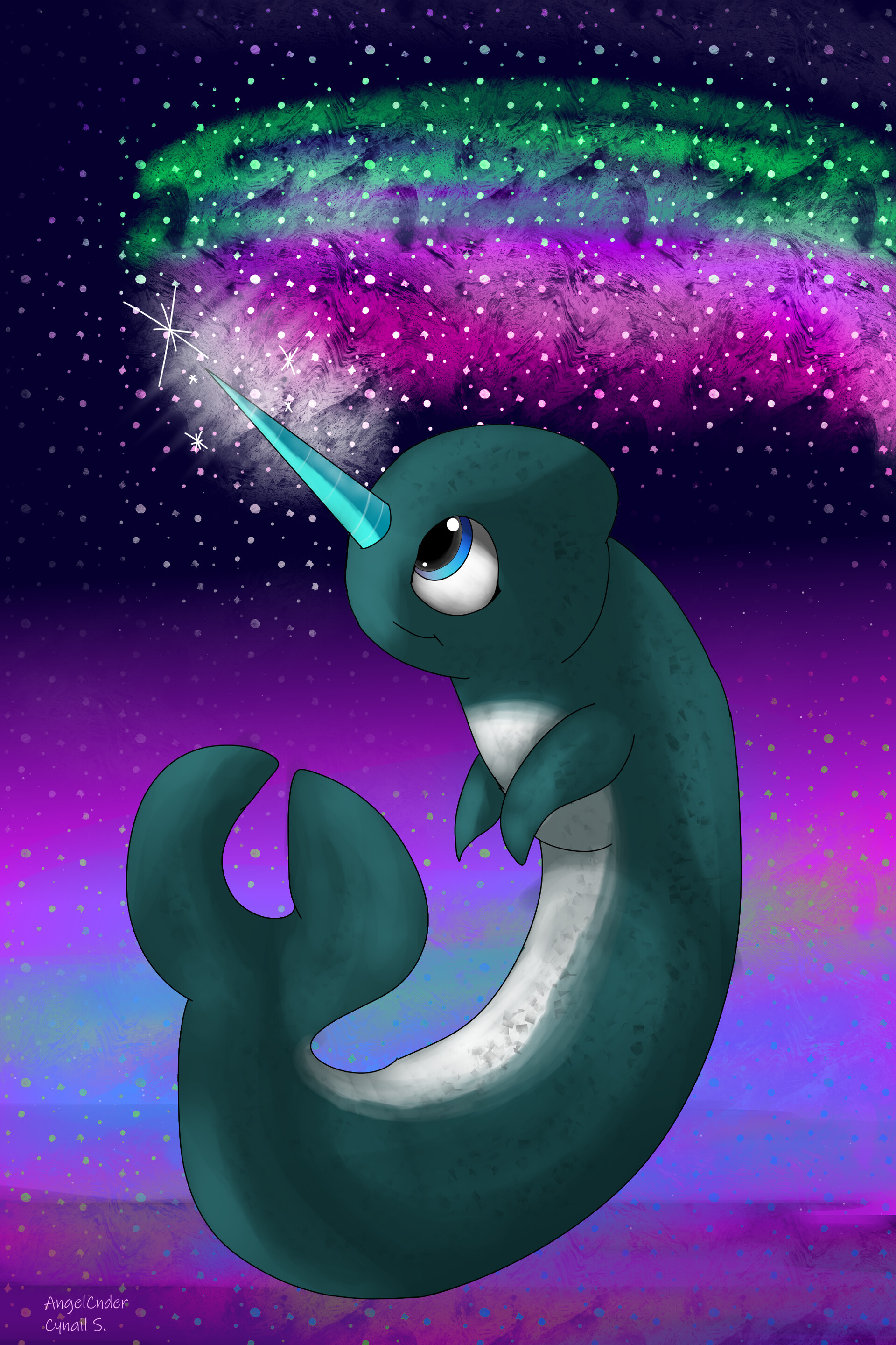 ArtStation - Space nor whale- Present to my friend Bunny