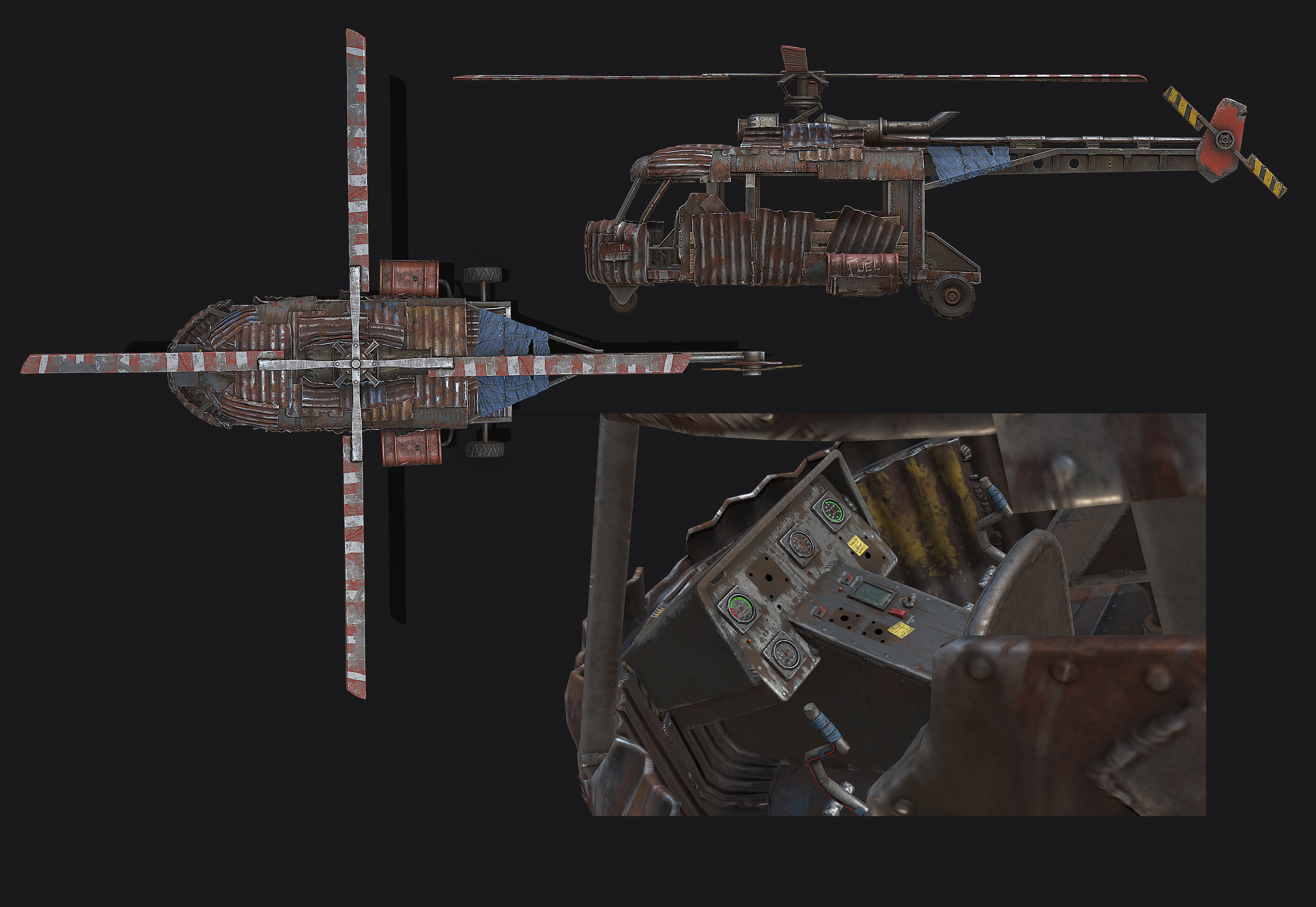 Thomas Butters - Scrap Heli Carrier - Rust
