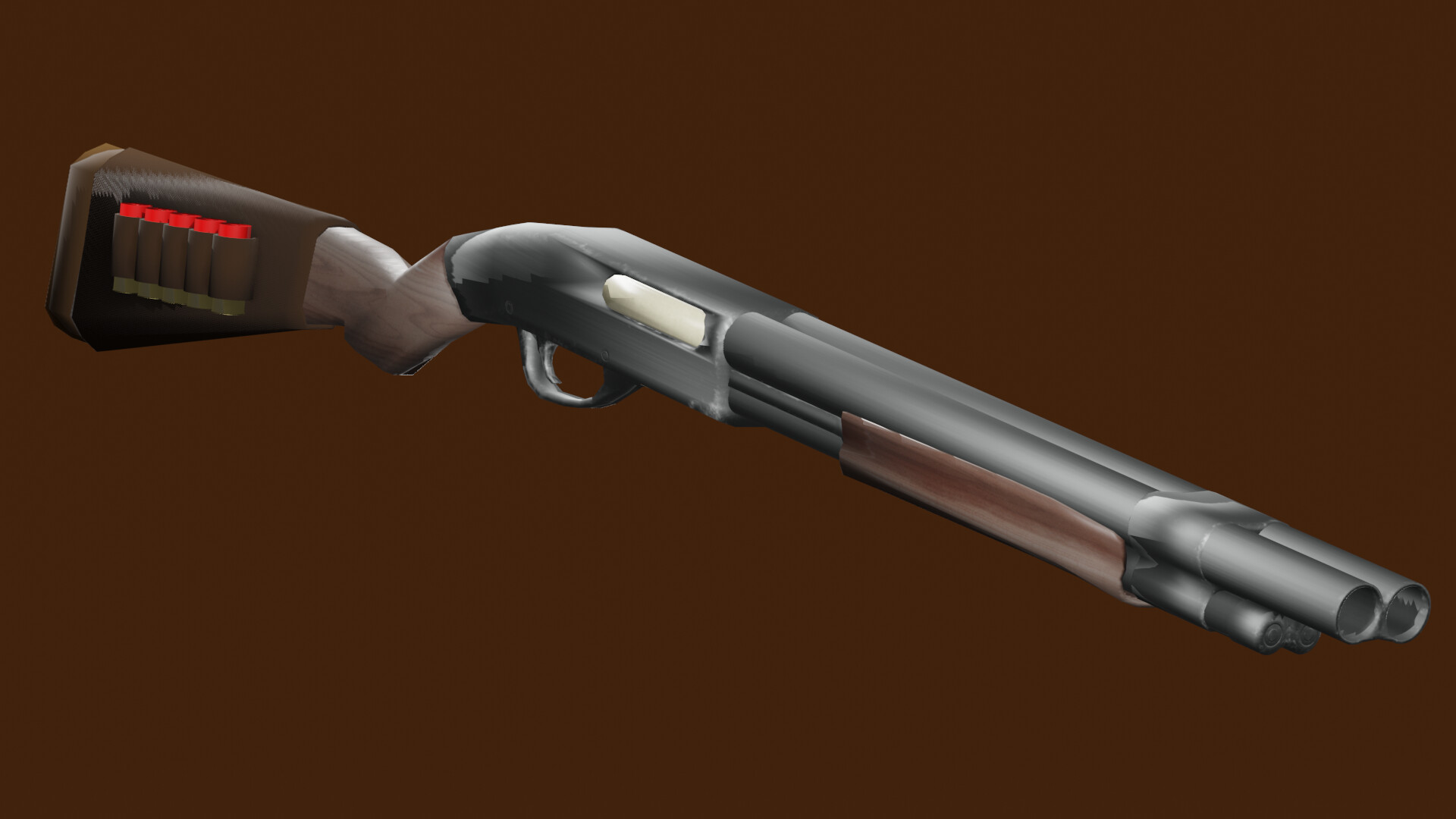 pump action double barrel