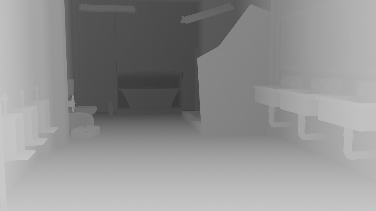 Gerardo Mata - Scene of the movie "saw" at night using ambient occlusion