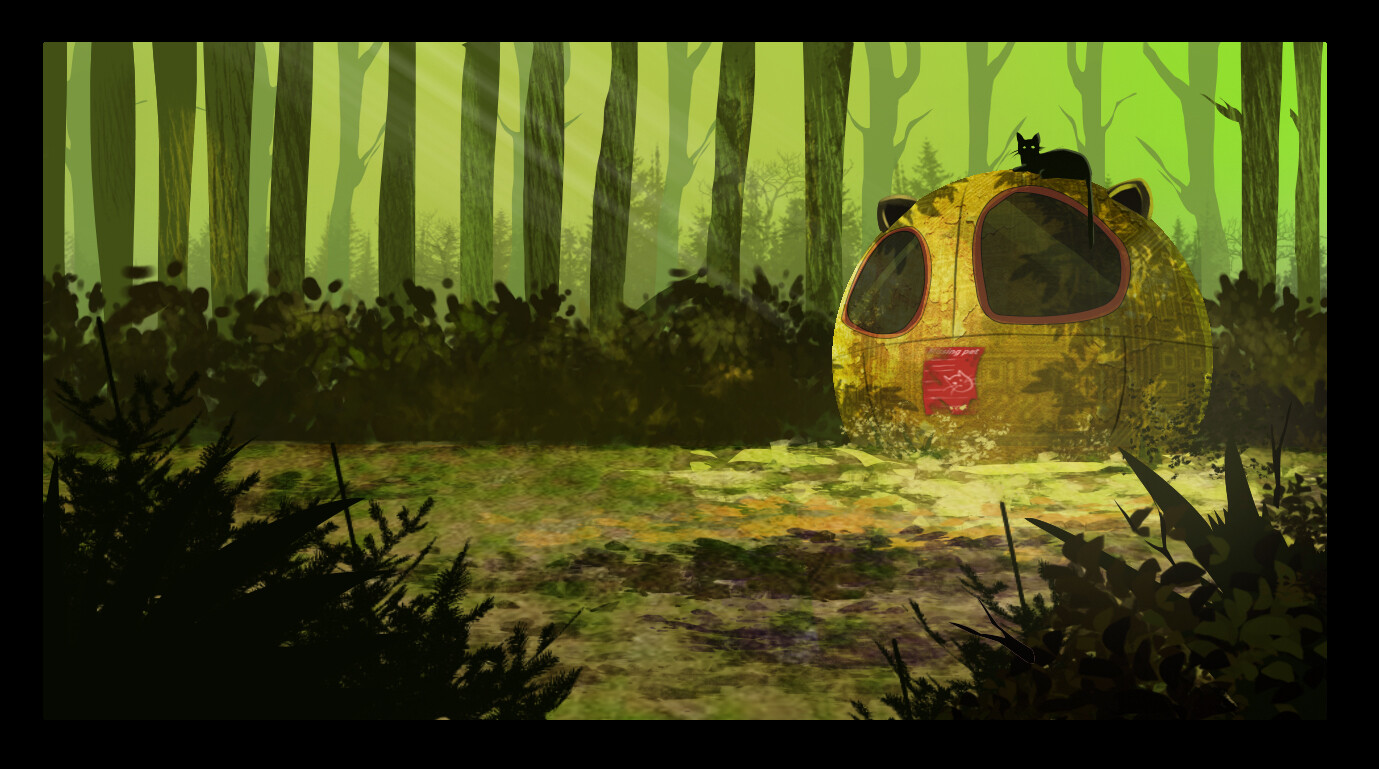 ArtStation - Cat_bot speed painting
