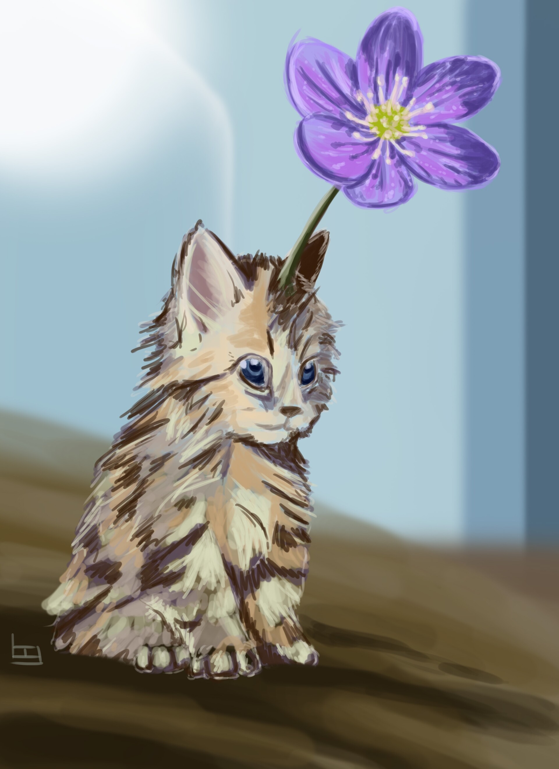 ArtStation - Flower Cat