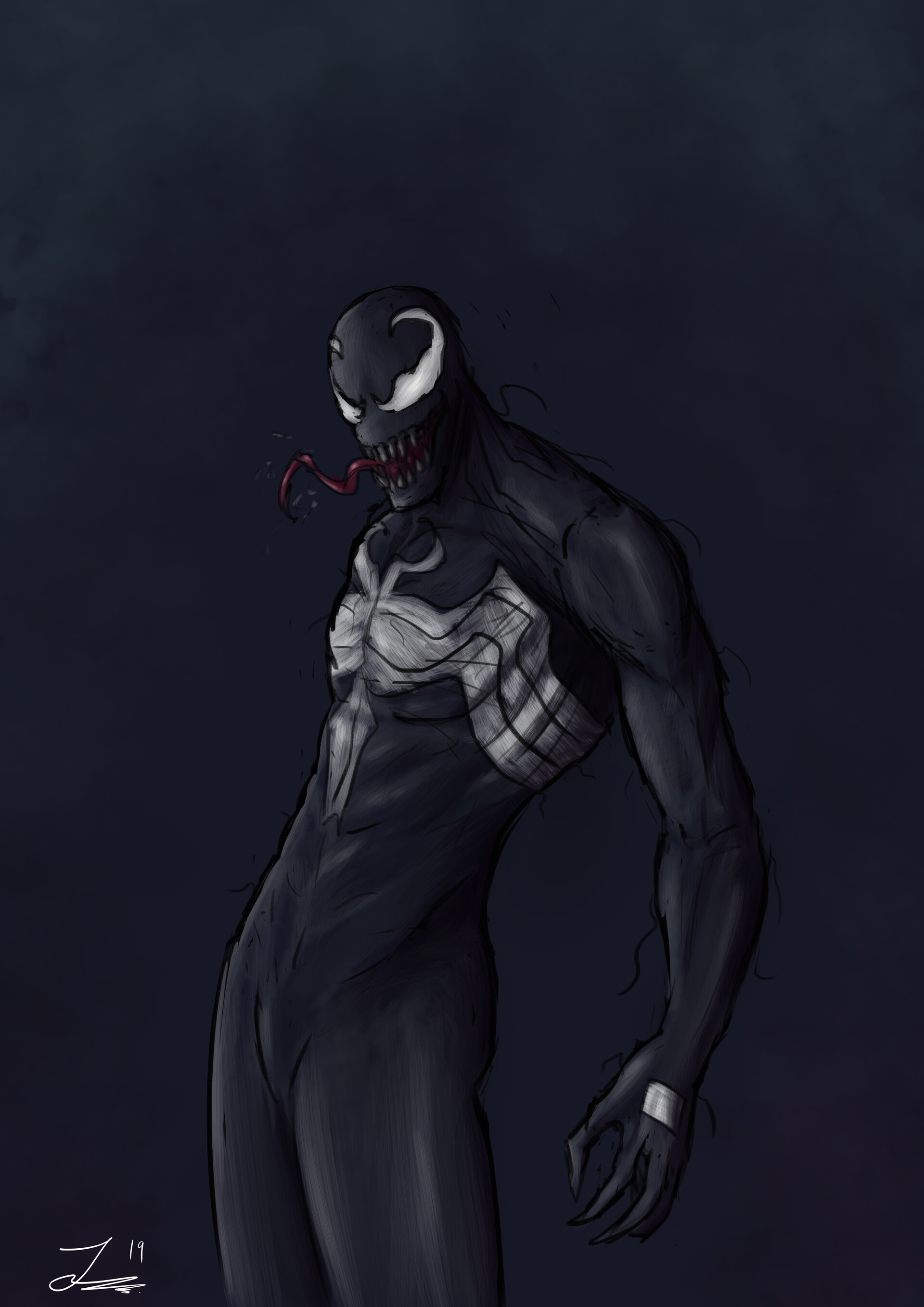 ArtStation - Concept Sketch of Venom