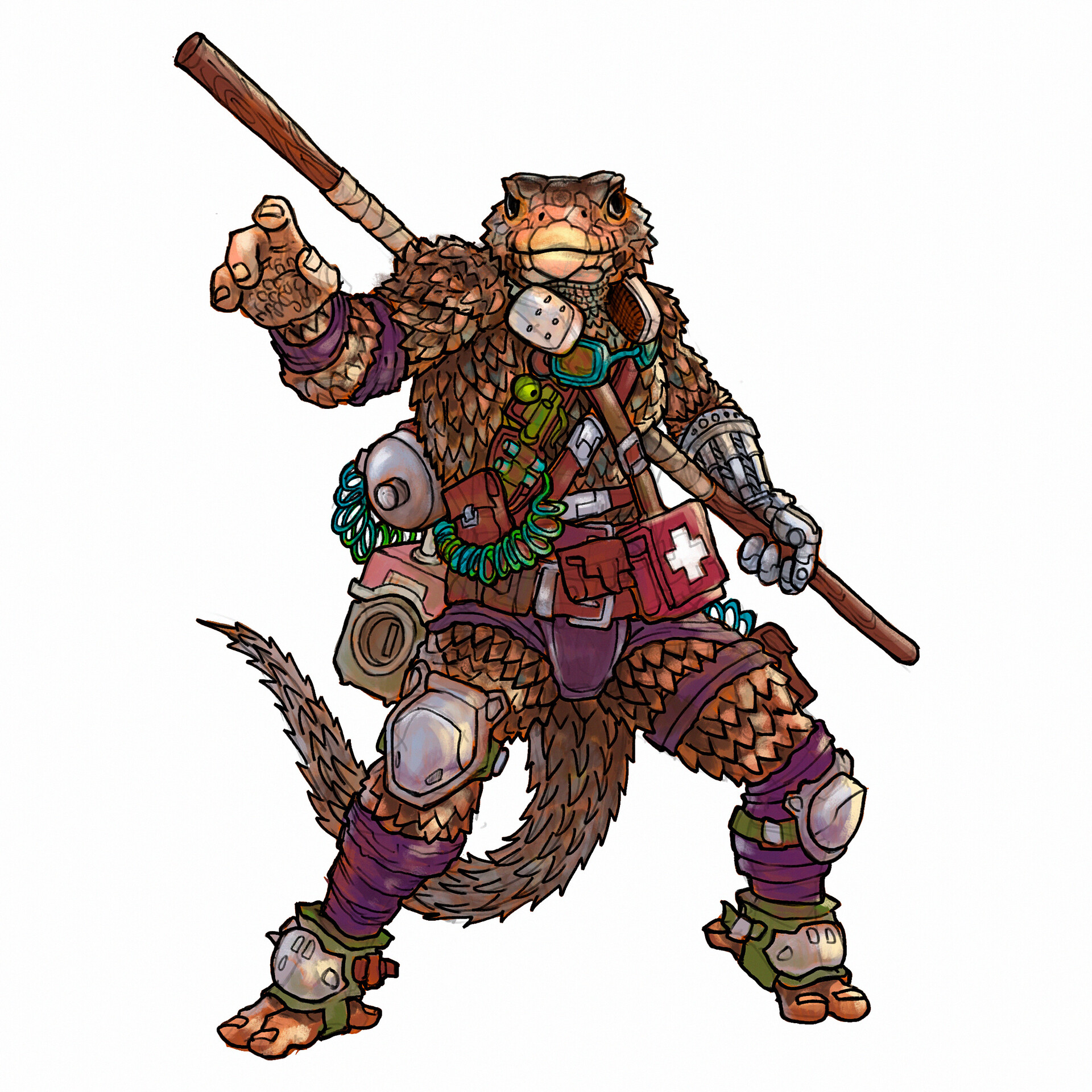 ArtStation - Teenage Mutant Ninja Lizard # 2