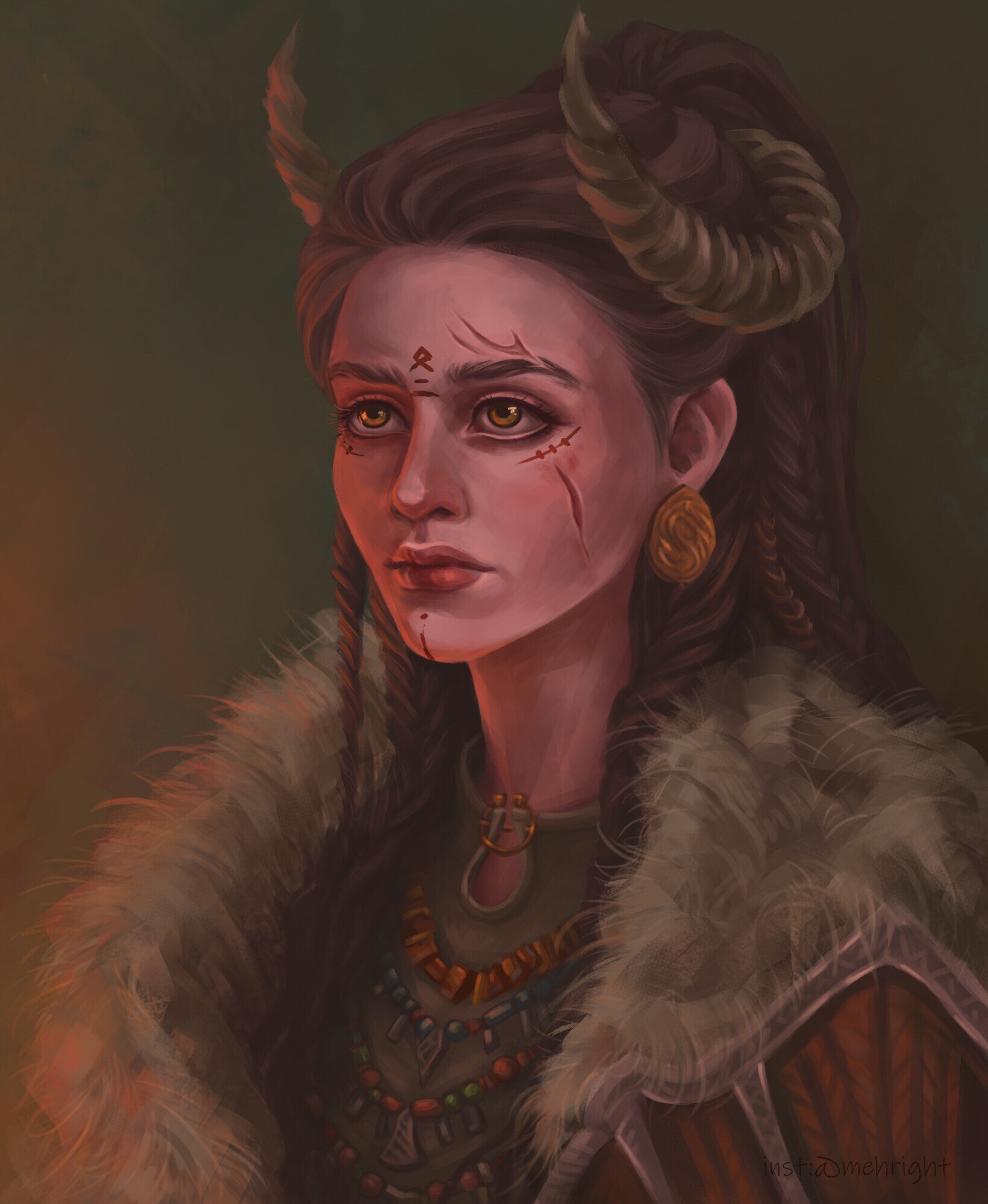 how to draw viking girl