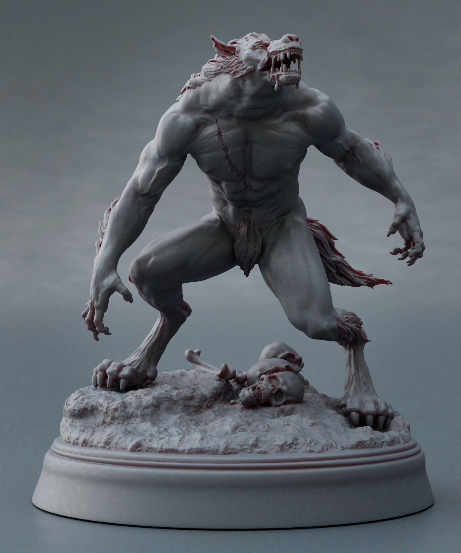Aitor Pérez Alonso - Lycanthrope Sculpt for 3d Printing
