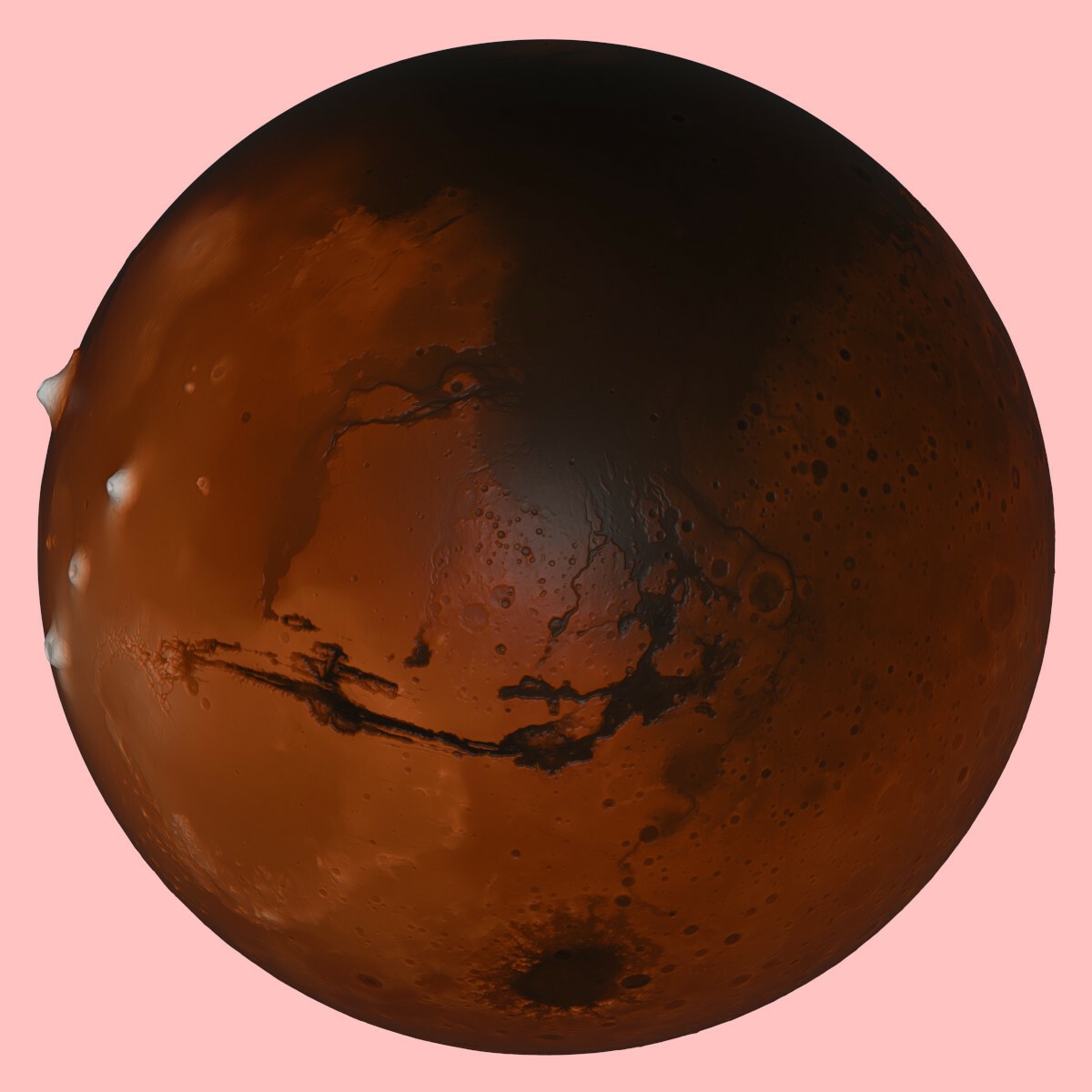 ArtStation - Mars 3D Globe 2