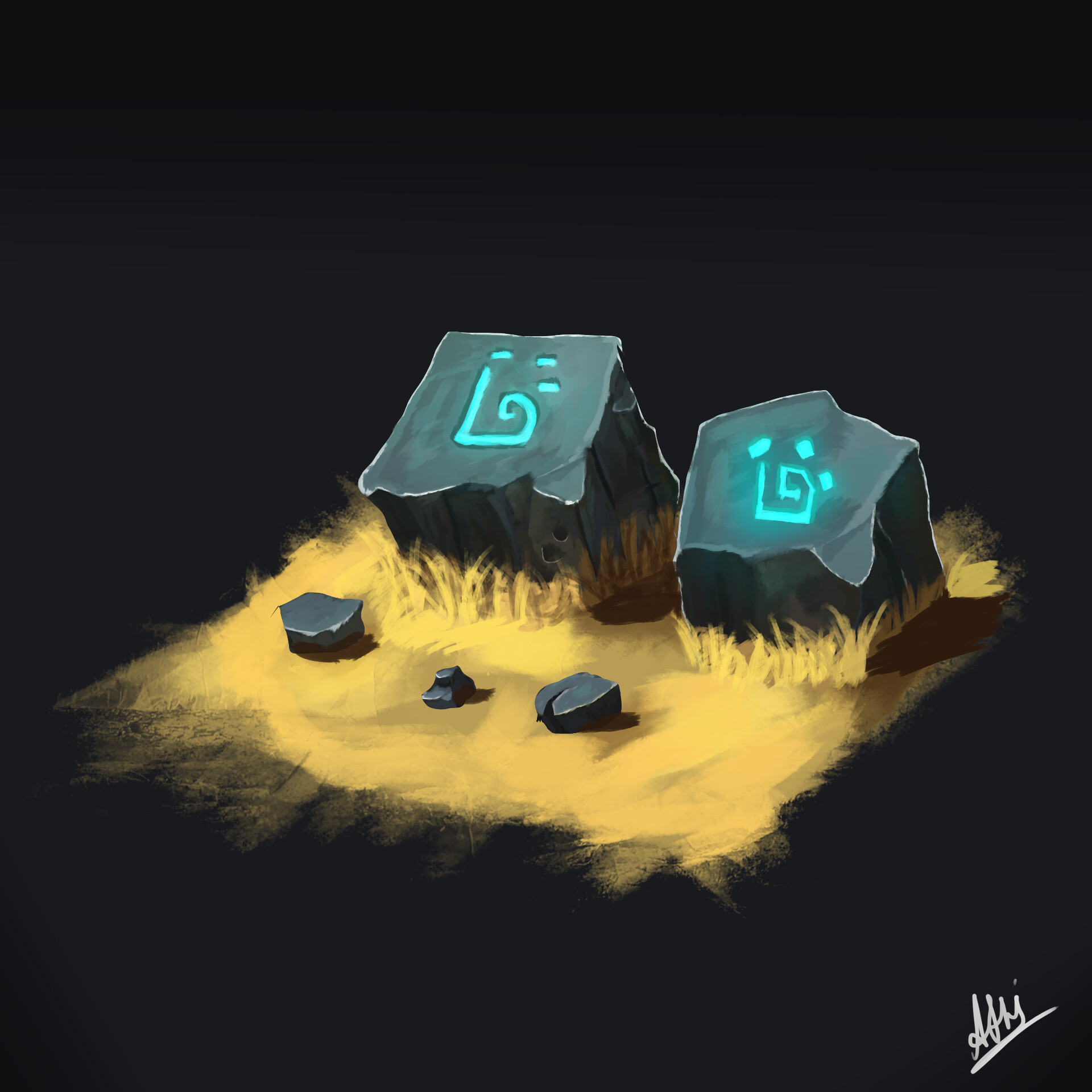 ArtStation - isometric stone