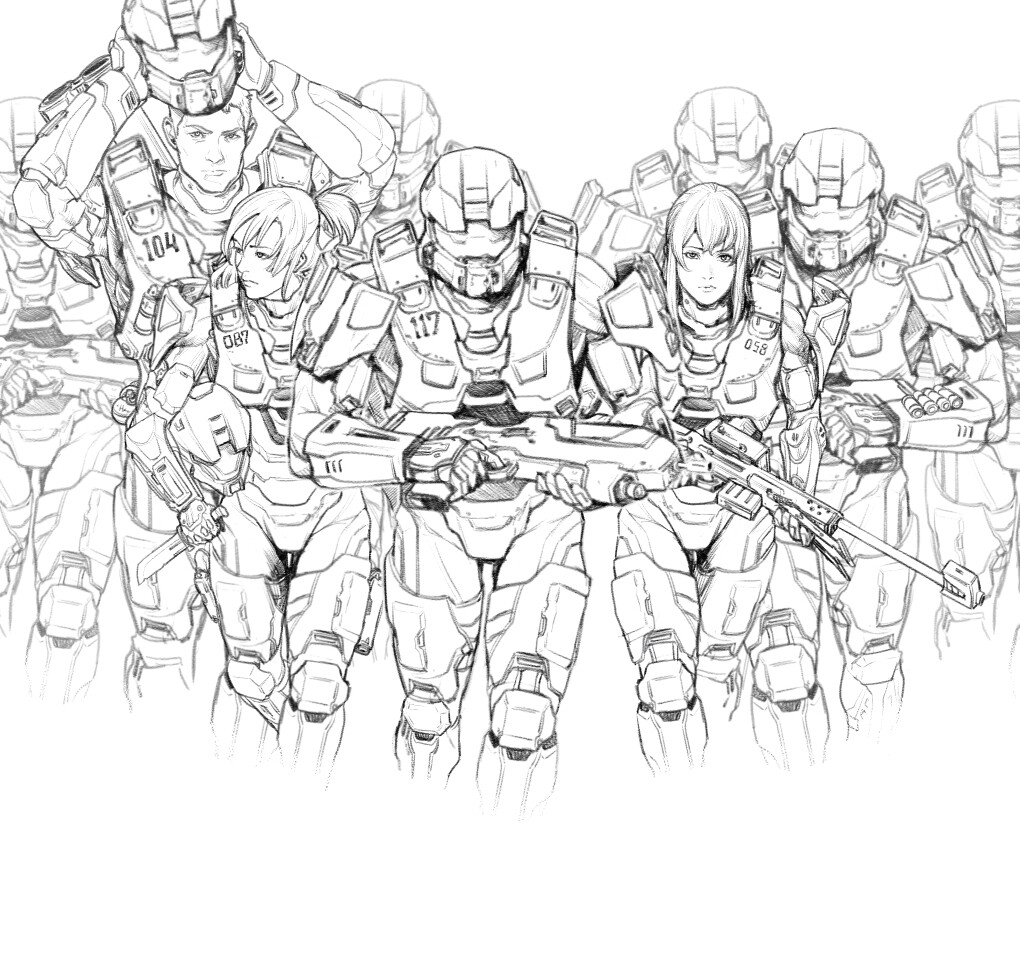 halo reach coloring pages