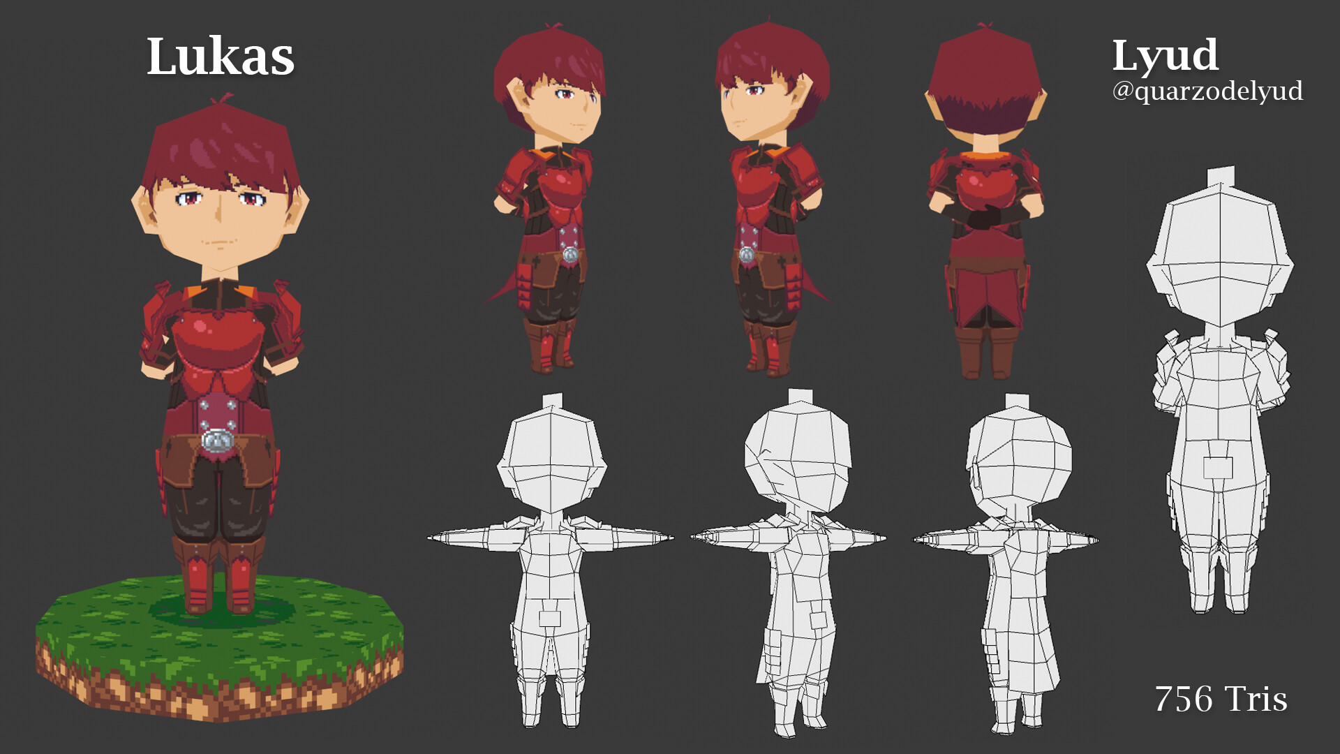 ArtStation - Lukas - Low Poly Pixelart