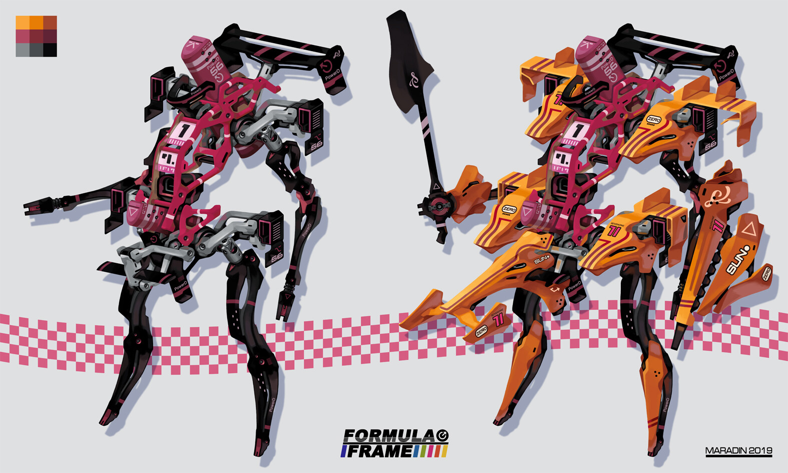 ArtStation - Chassis Frame Mecha: Orange