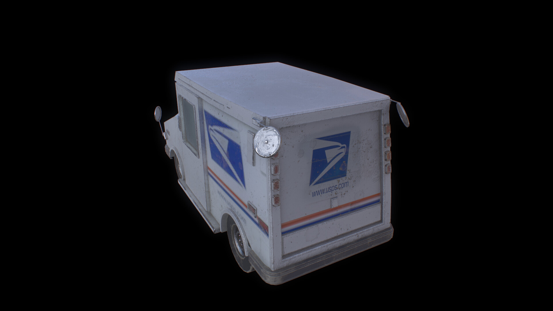 ArtStation - Usps Truck Low poly
