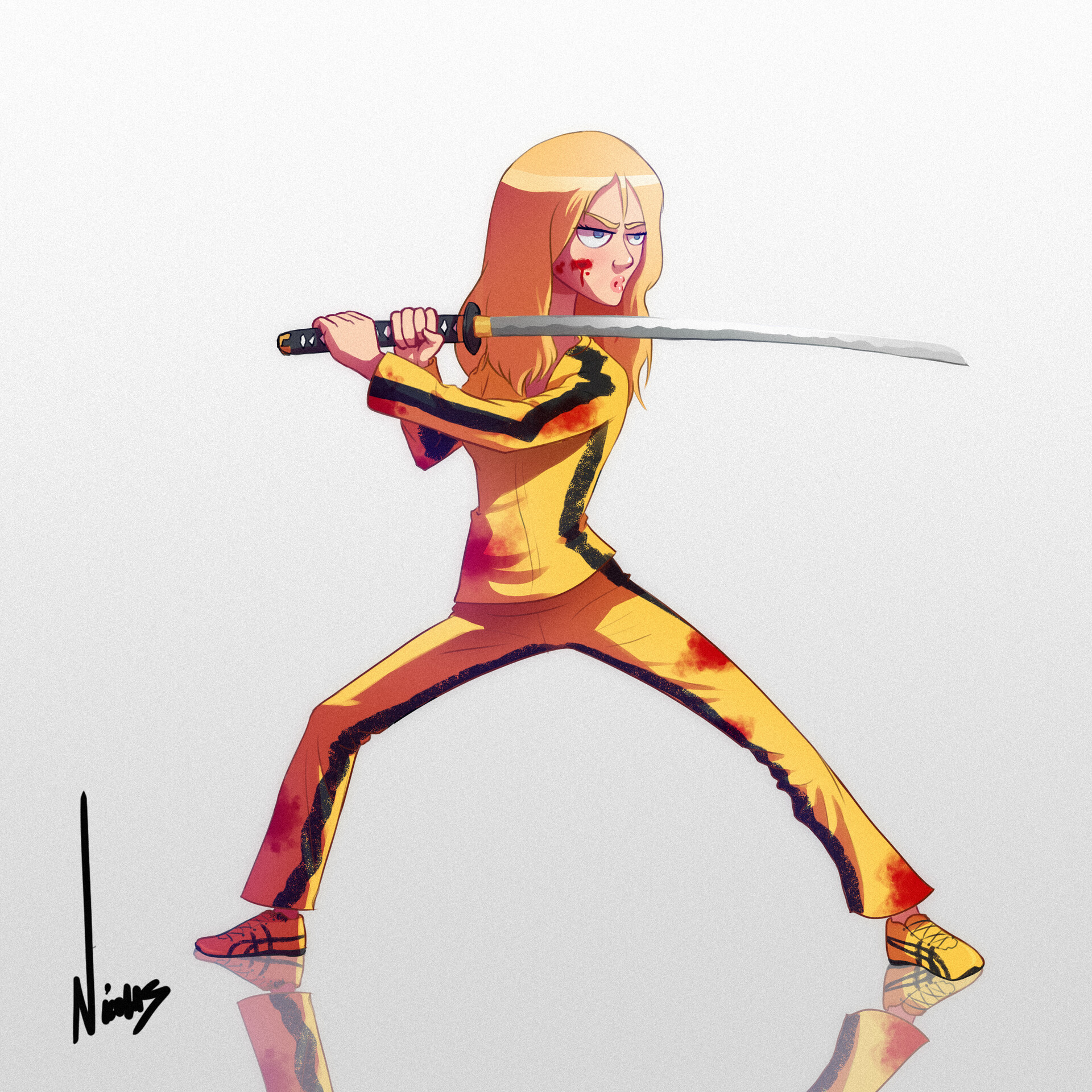 ArtStation - Beatrix Kiddo - Kill Bill - Releitura